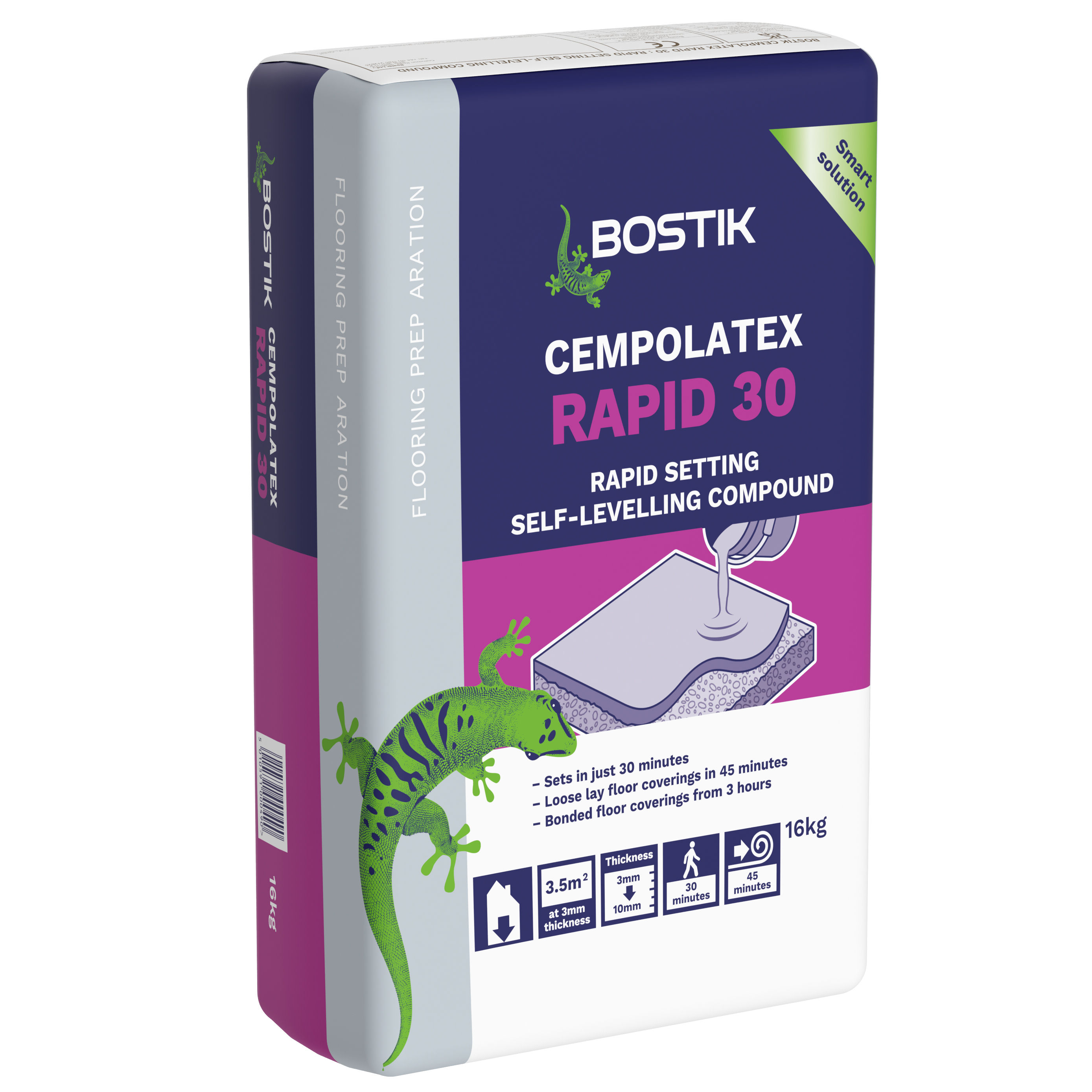 Bostik Cempolatex Rapid 30 Floor Self-Levelling Compound 16kg