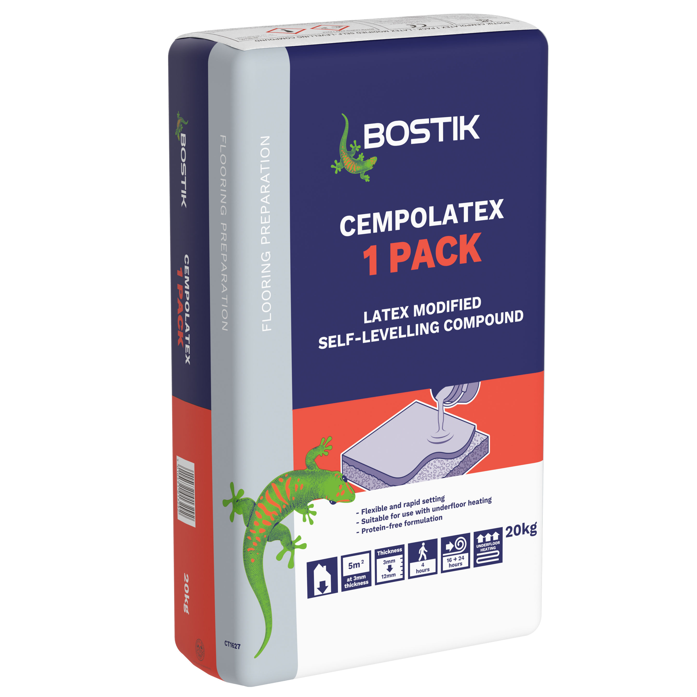 Bostik Cempolatex 1 Pack Latex Floor Self-Levelling Compound 20kg