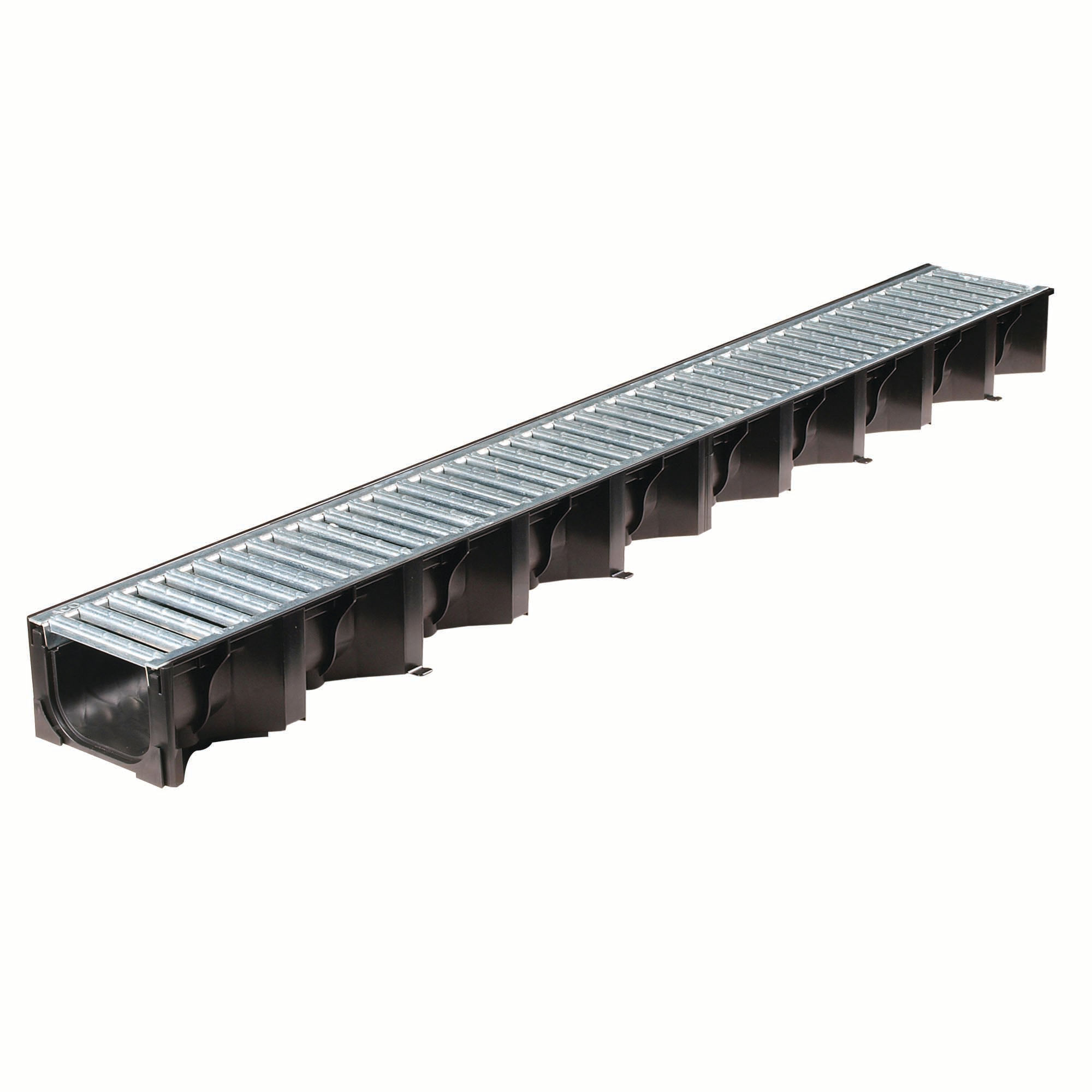 ACO HexDrain® Plastic Channel with Galvanised Steel Grating 1 Metre - 19313