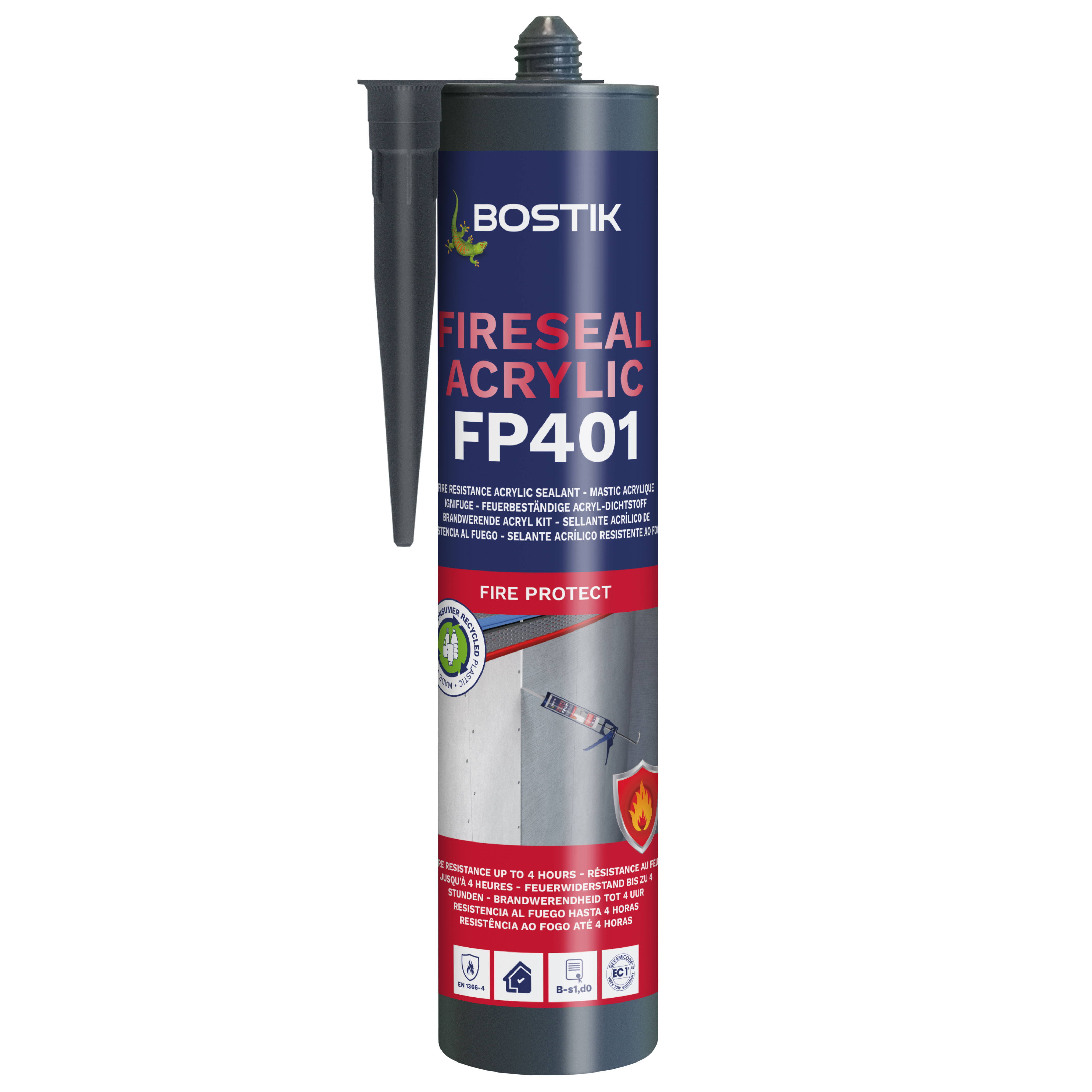 Bostik FP401 Fireseal Fire-Resistant Acrylic Sealant White 310ml