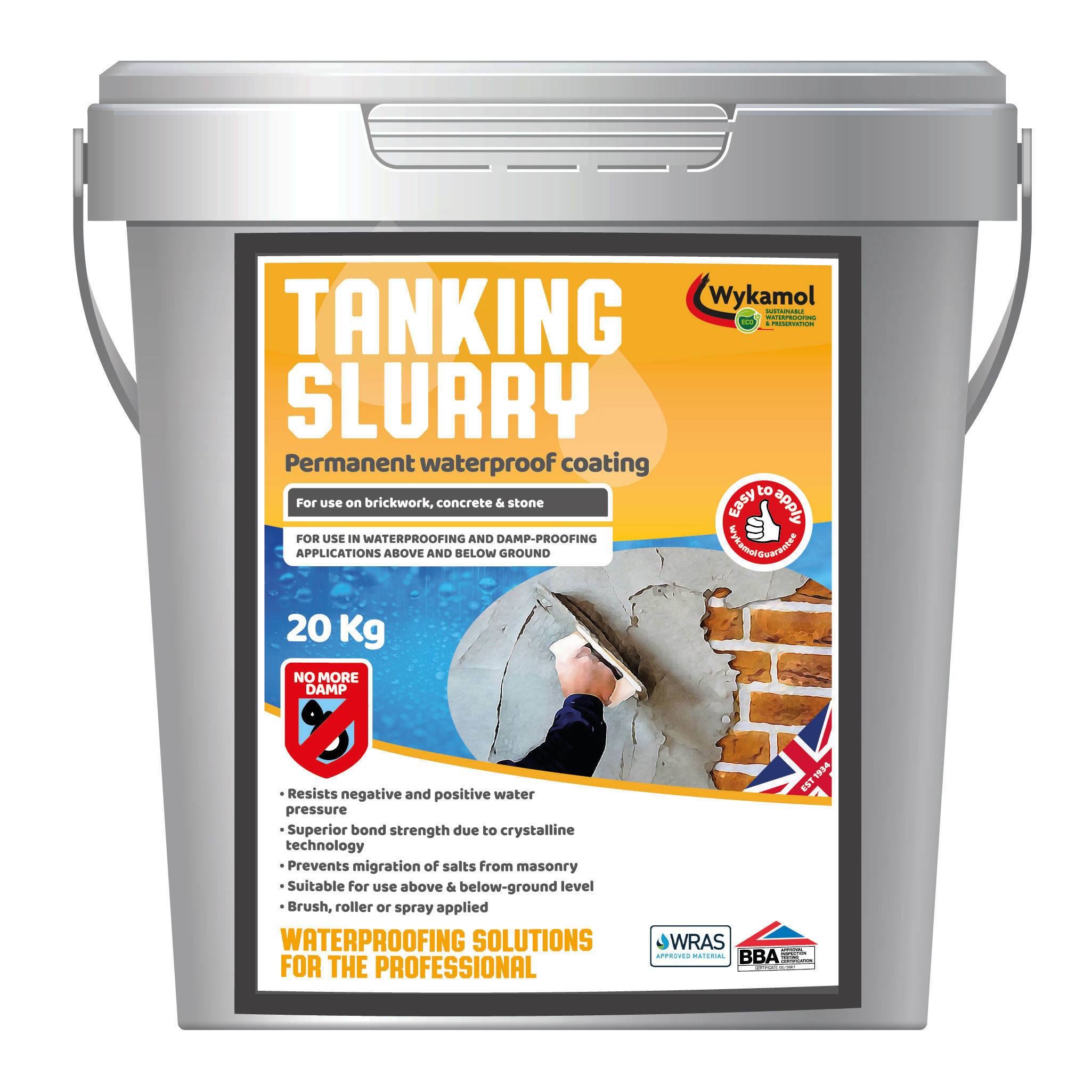 No More Damp Tanking Slurry Bag in a Bucket 20kg