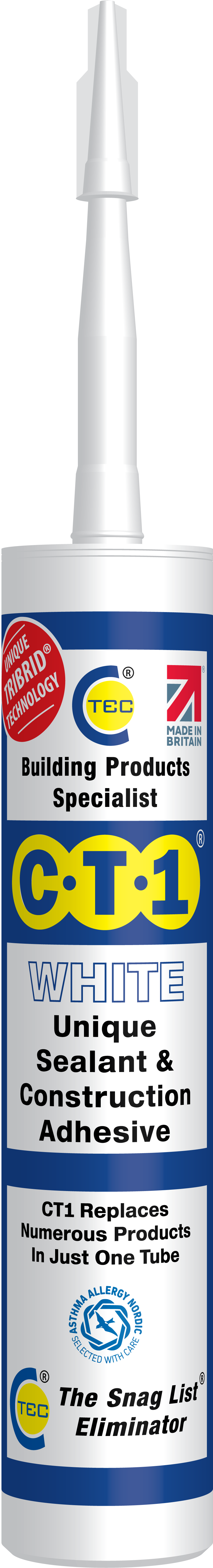 C-Tec CT1 Adhesive 290ml-White