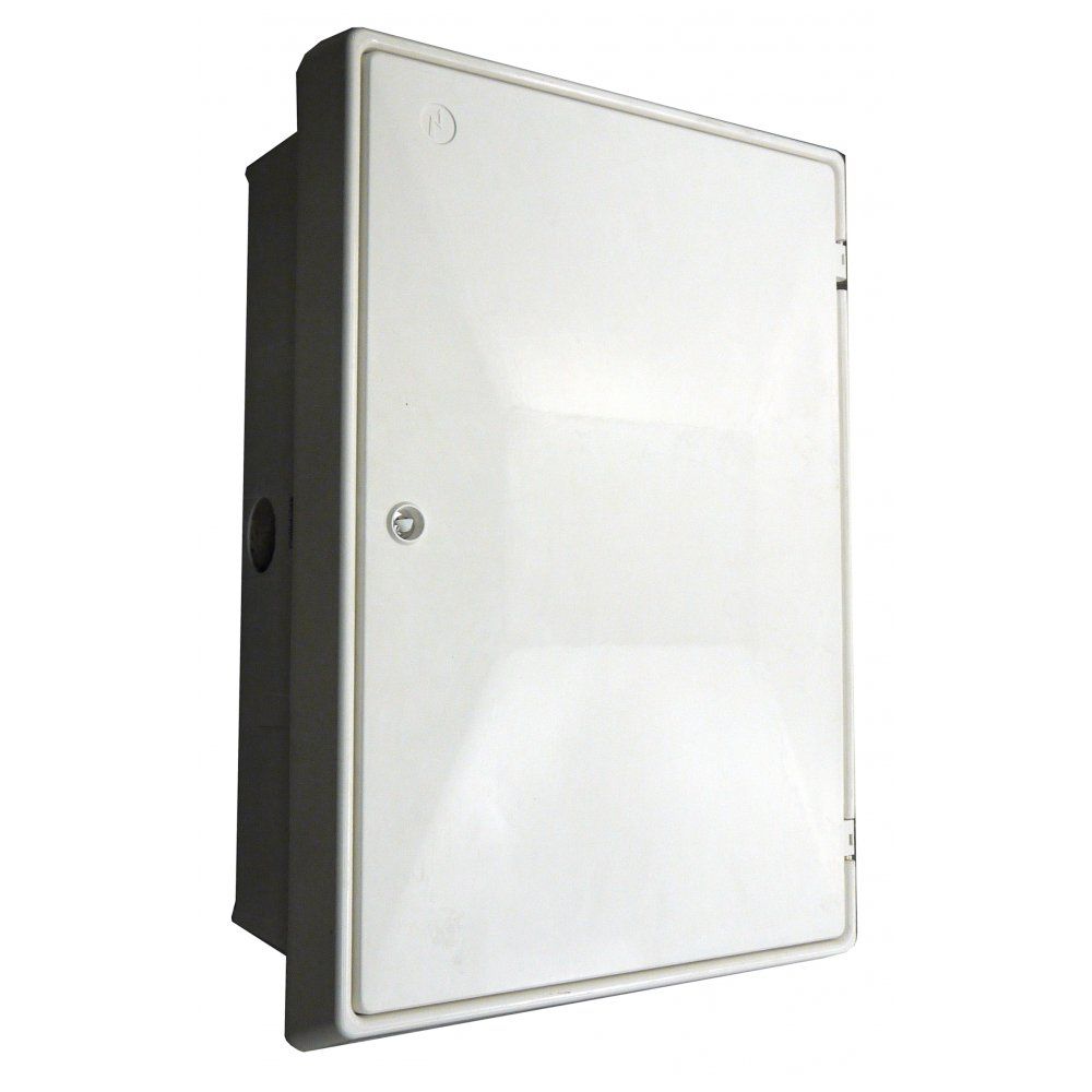 Recessed Electricity Meter Box White