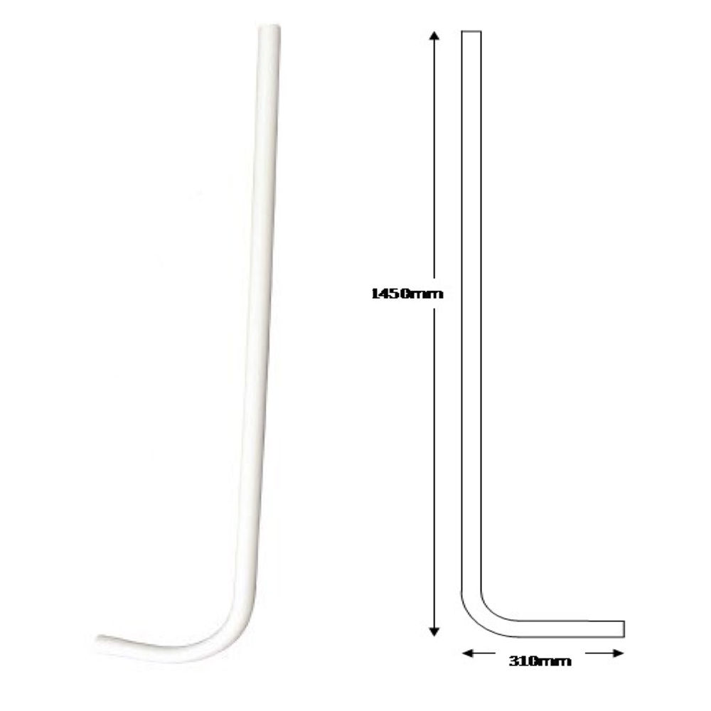 Hockey Stick for Electricity Cable White MB3
