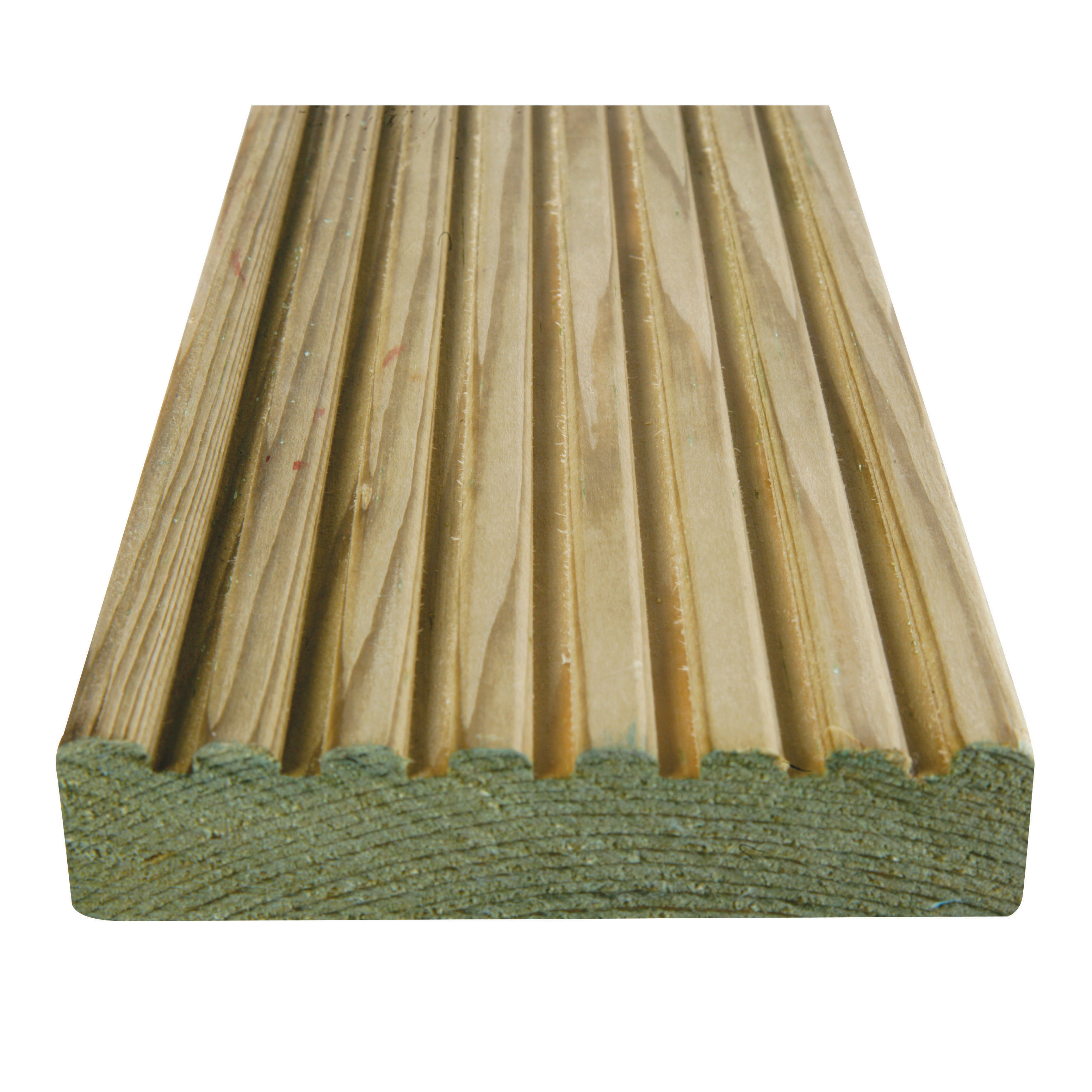 Arbordeck Smooth/Grooved Tanalised Decking Board 32mm x 125mm