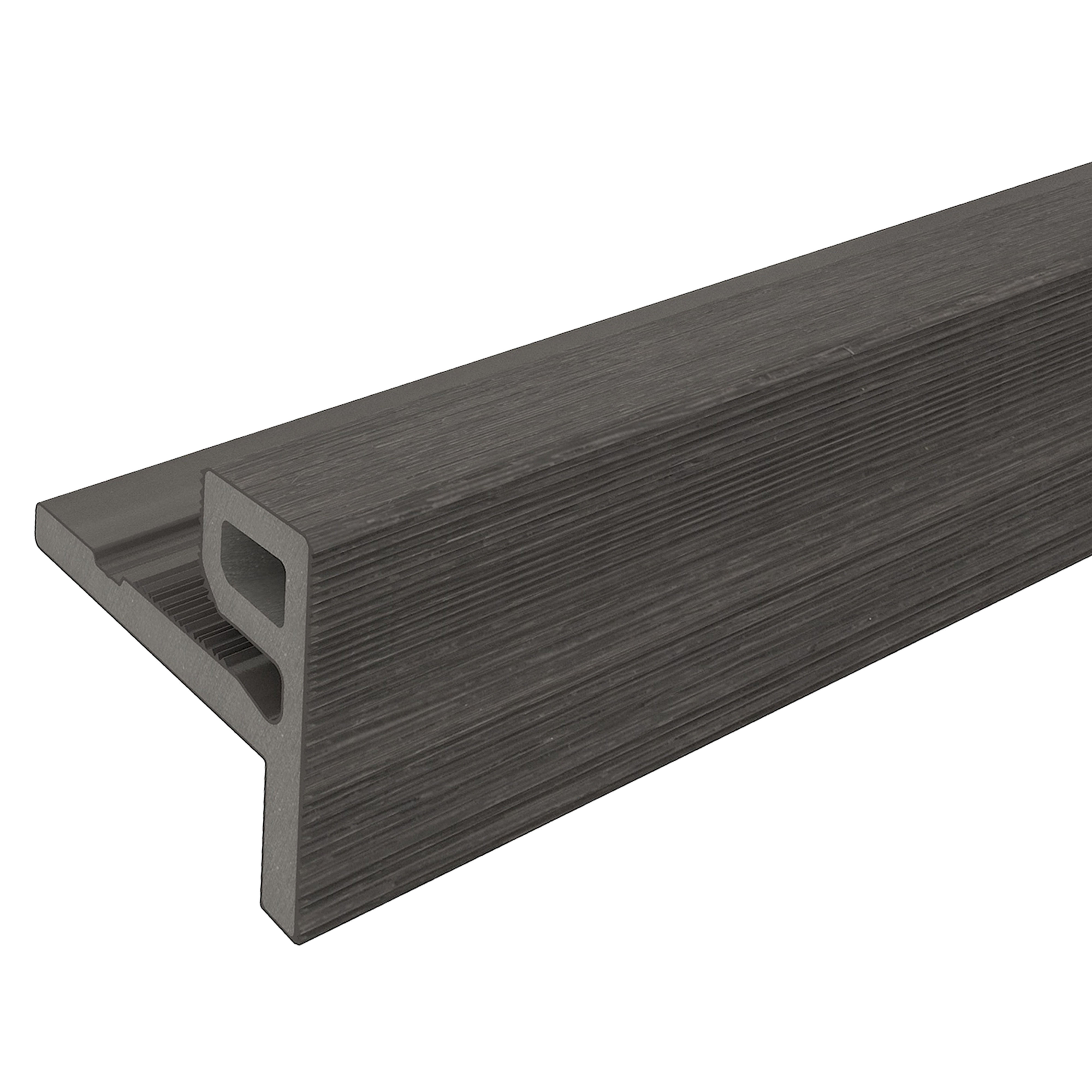 Ultrashield Naturale Slatted Composite Cladding F-Trim Silver Grey 75mm ...