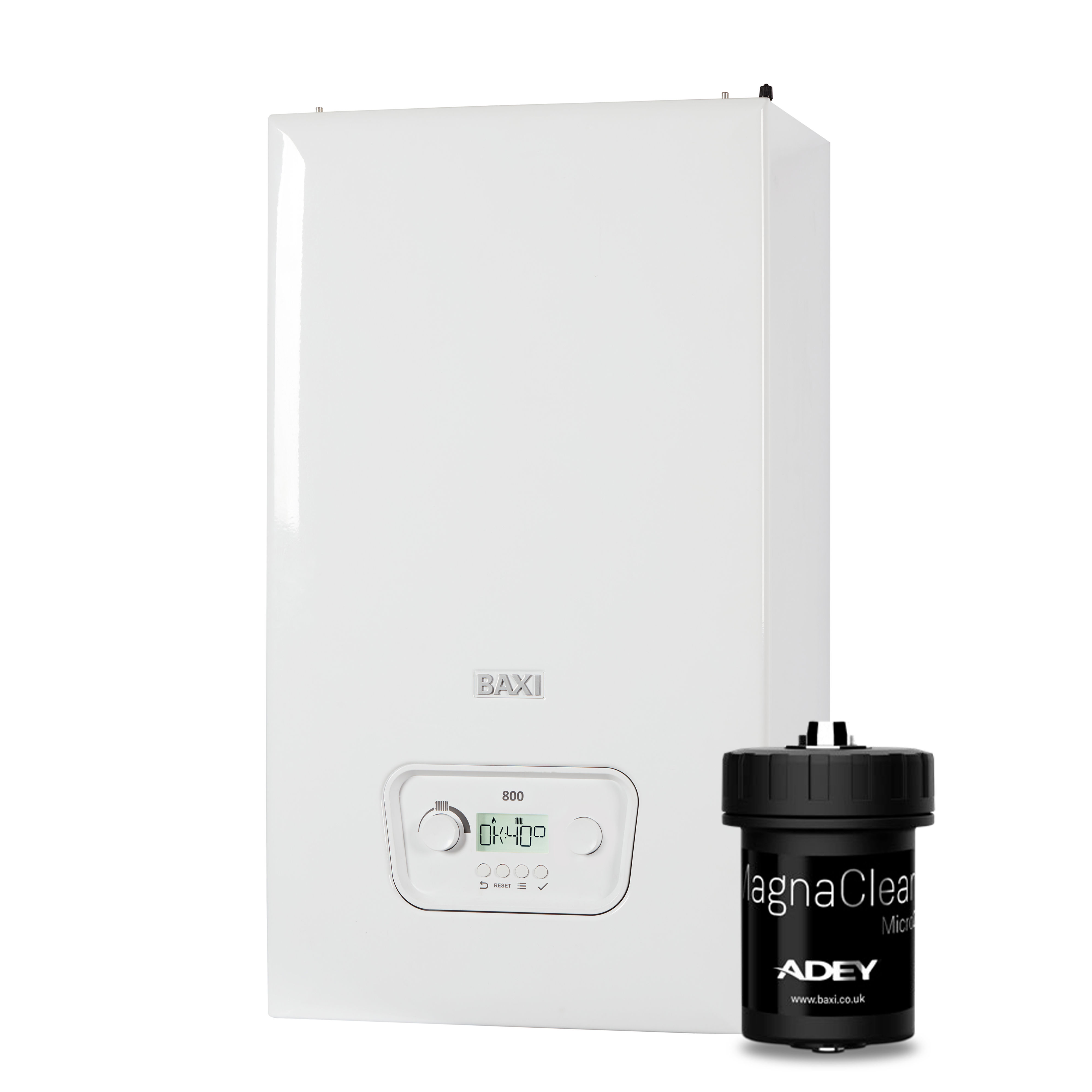 Baxi 824 System 2 Boiler with Adey MagnaClean Micro 2 Filter 24kW - 7814314