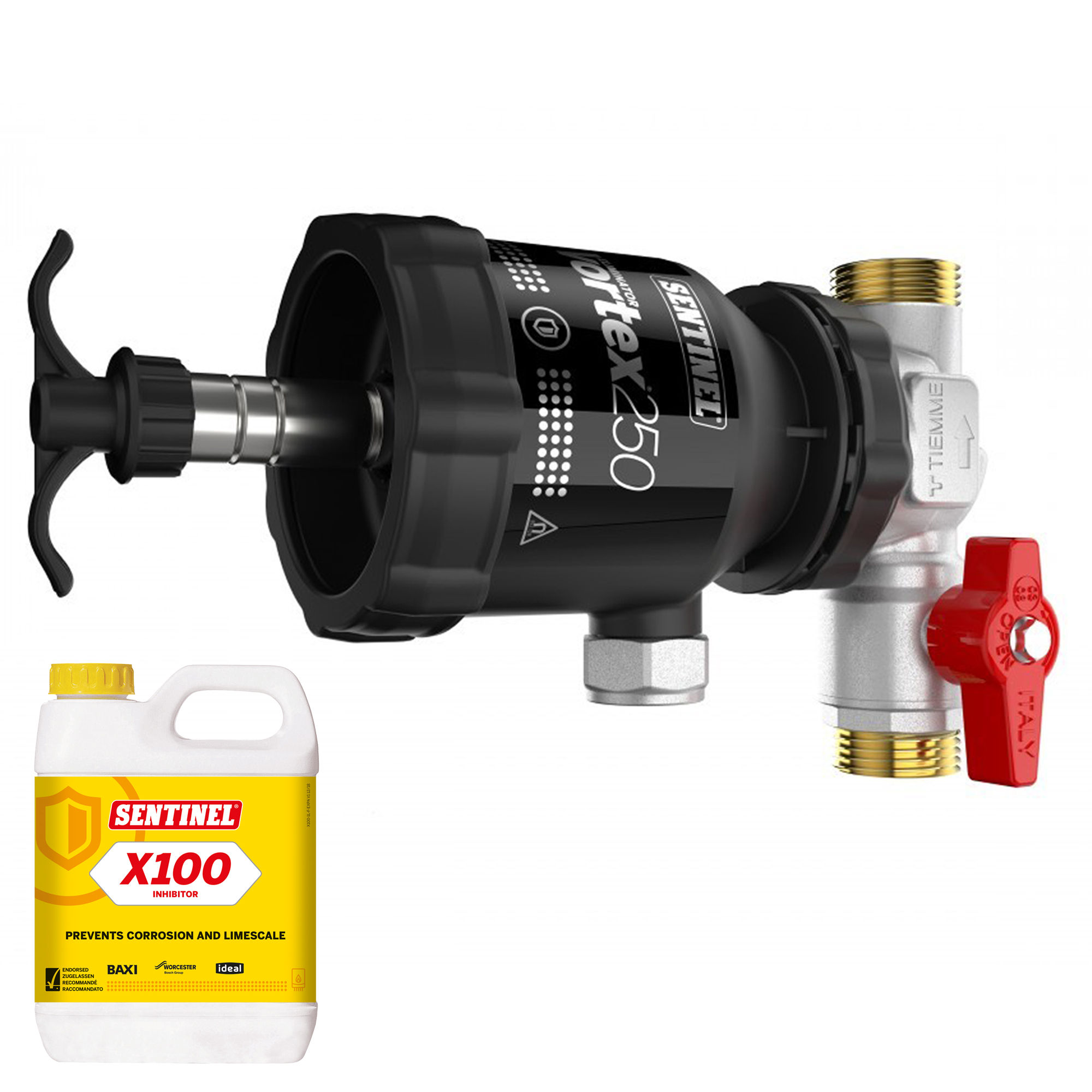 Sentinel Eliminator Vortex 250 Protection Pack (Filter and X100 Inhibitor)