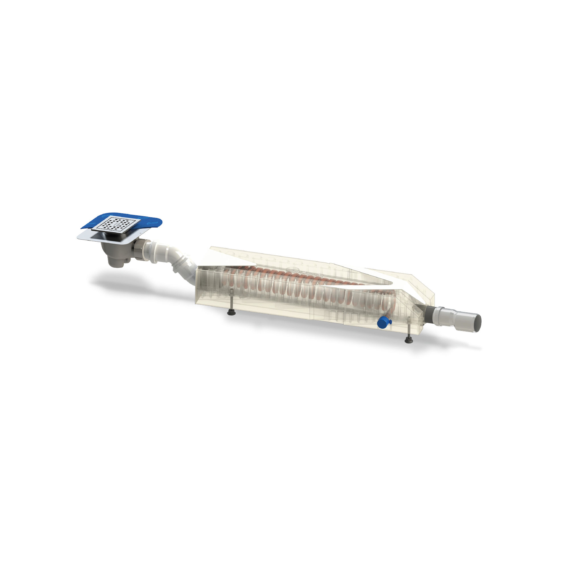 Zypho iZi 30 High Flow Horizontal WWHR with Square Drain