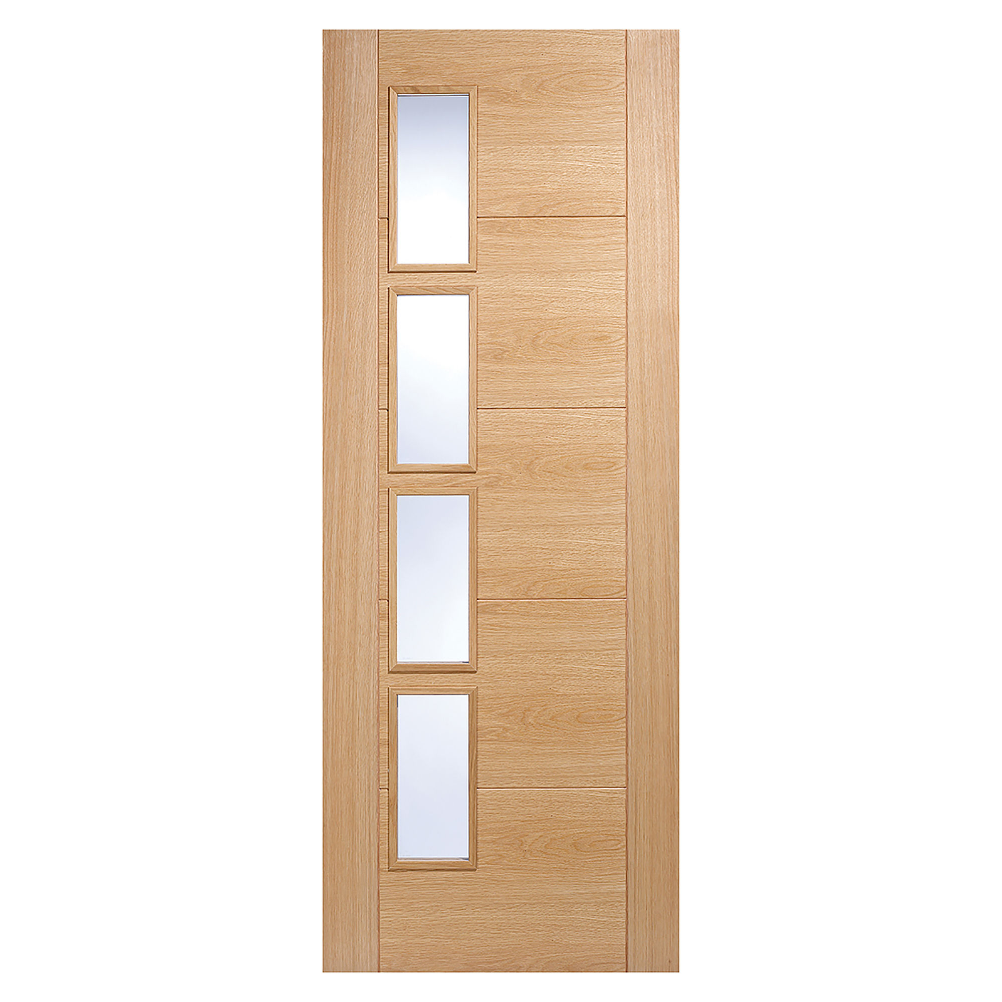 Internal Wooden Doors | White & Oak Internal Doors with Glass