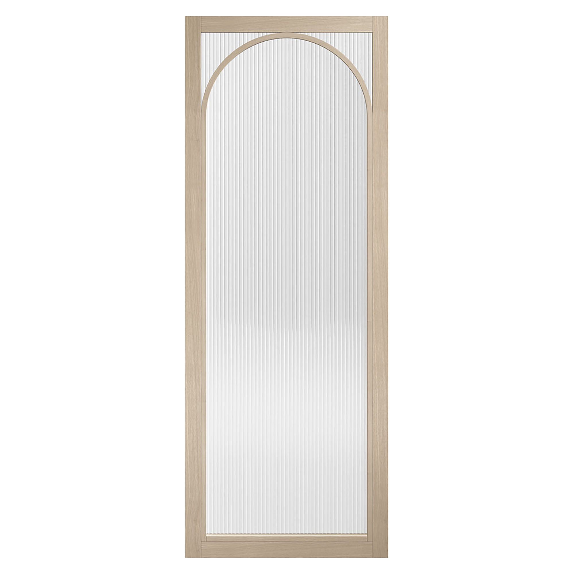 Melrose Pre-Finished Reeded Glazed Internal Door Blonde Oak 686mm x ...