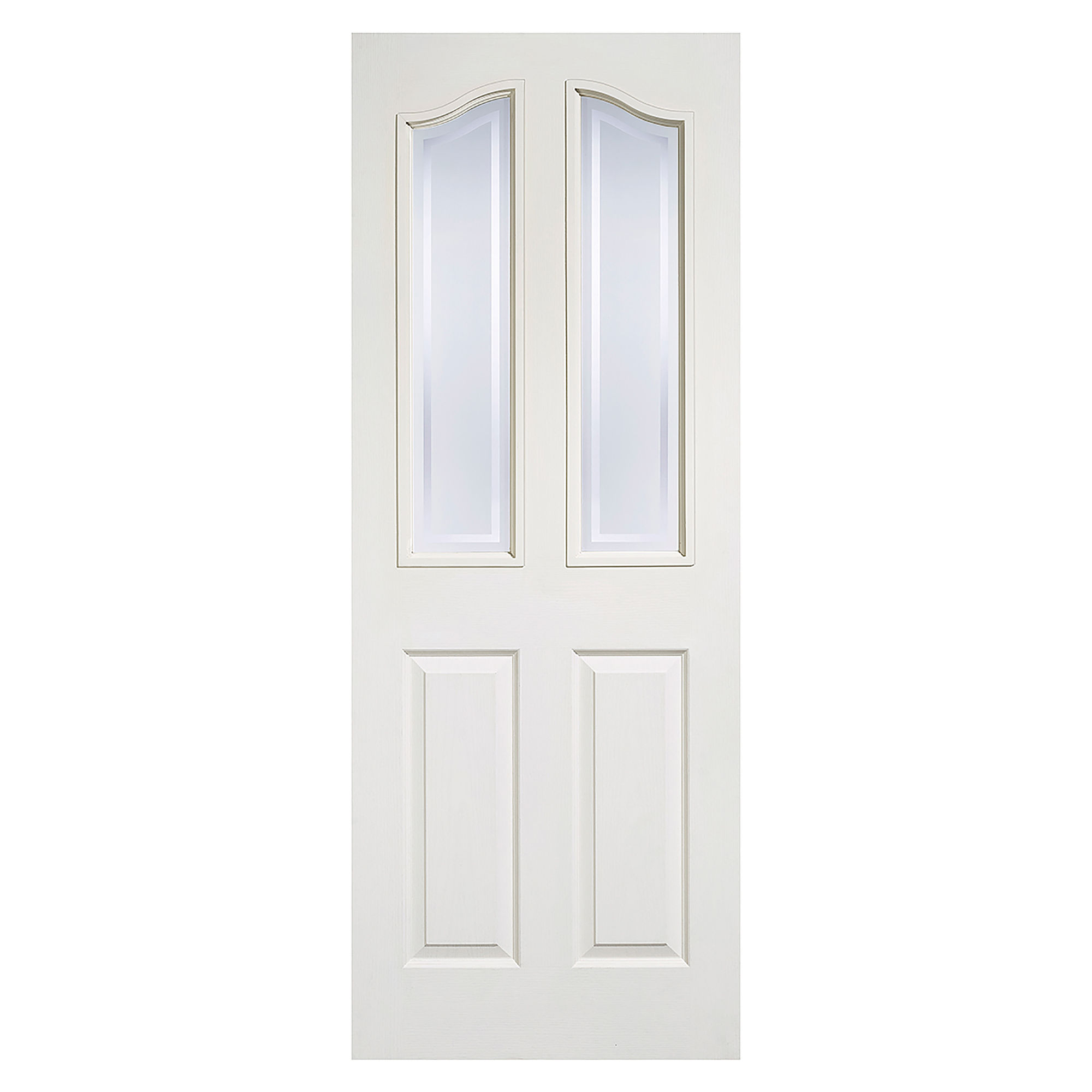 Mayfair Textured 2-Light Primed White Glazed Internal Door
