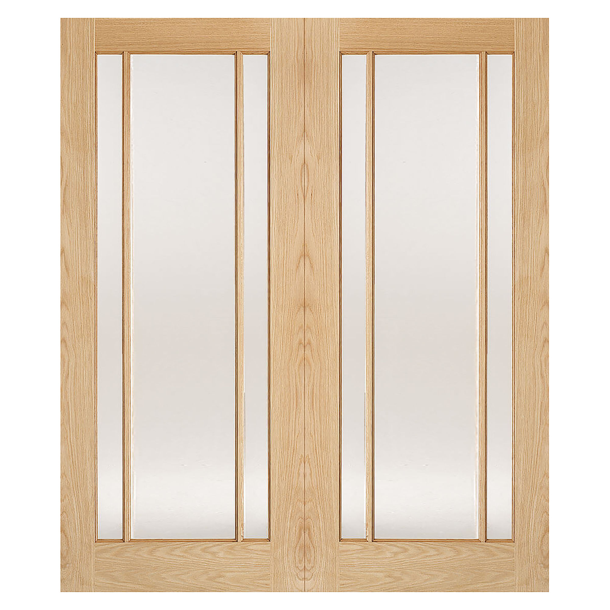 Internal Wooden Doors | White & Oak Internal Doors with Glass