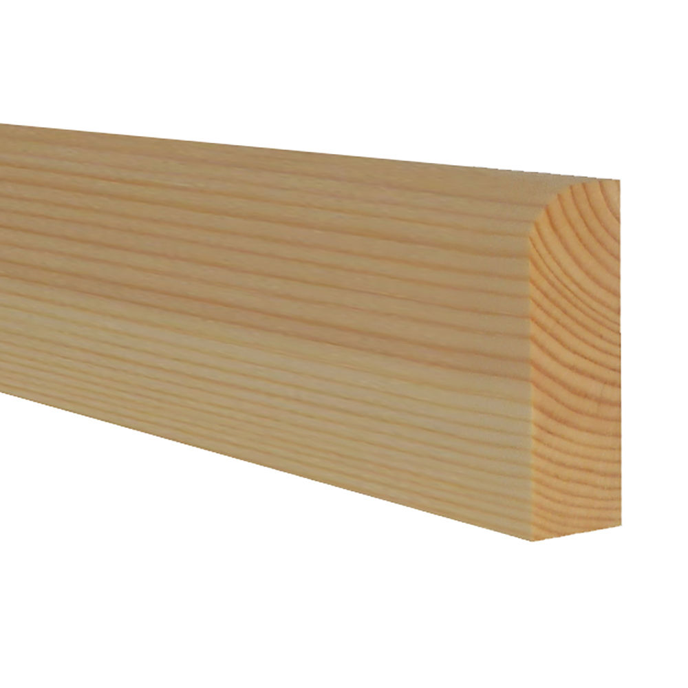 19x50mm Pencil Round Softwood Architrave finish size - 15x45mm