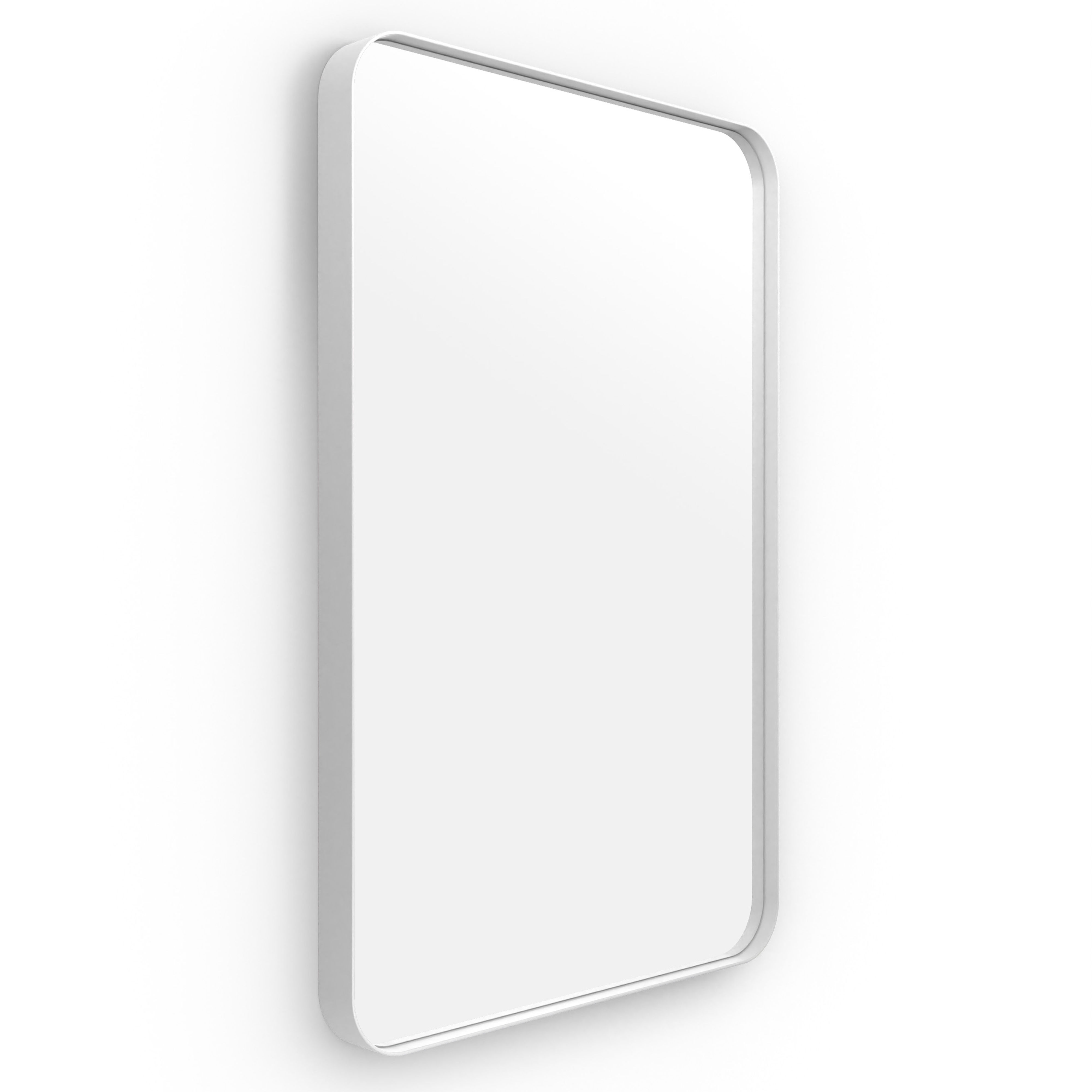 Origins Living City Rectangular Mirror 150 White 1500mm x 500mm - B375646