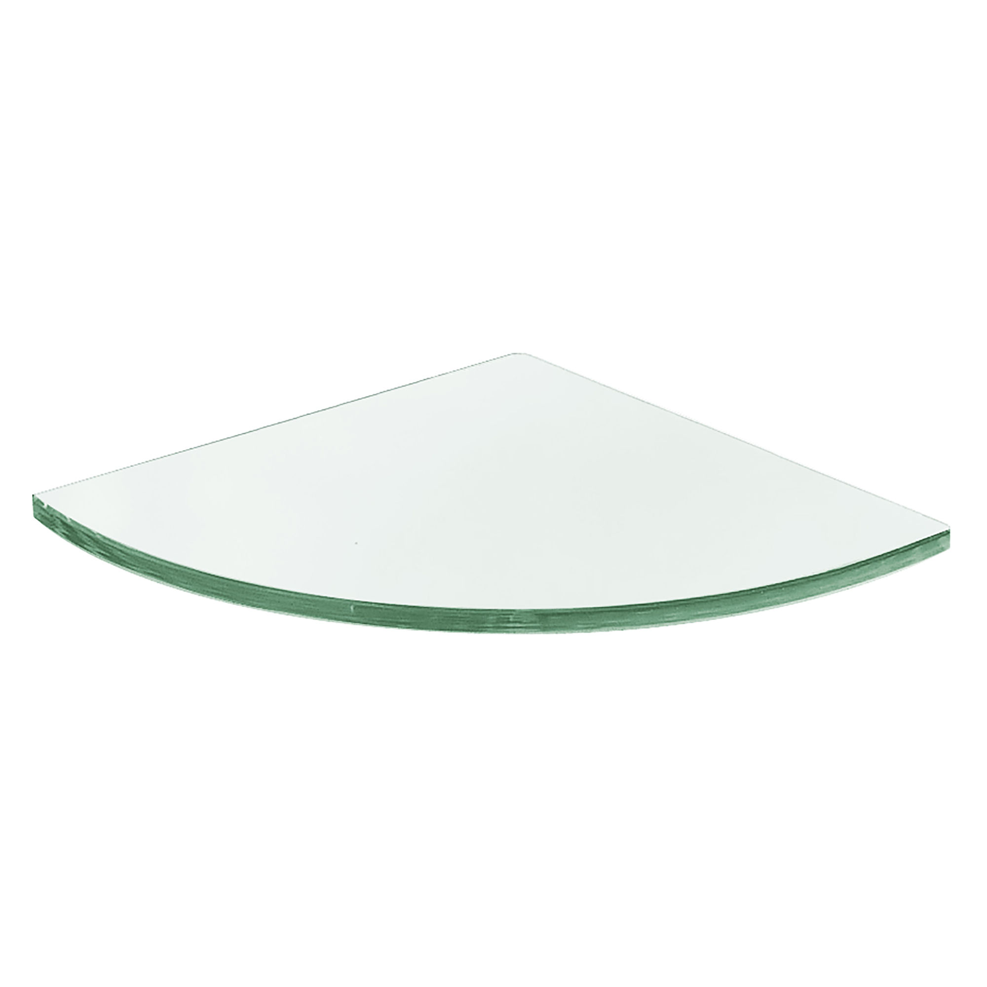 Origins Living Pier Glass Corner Shelf Clear 250mm x 250mm - B008691