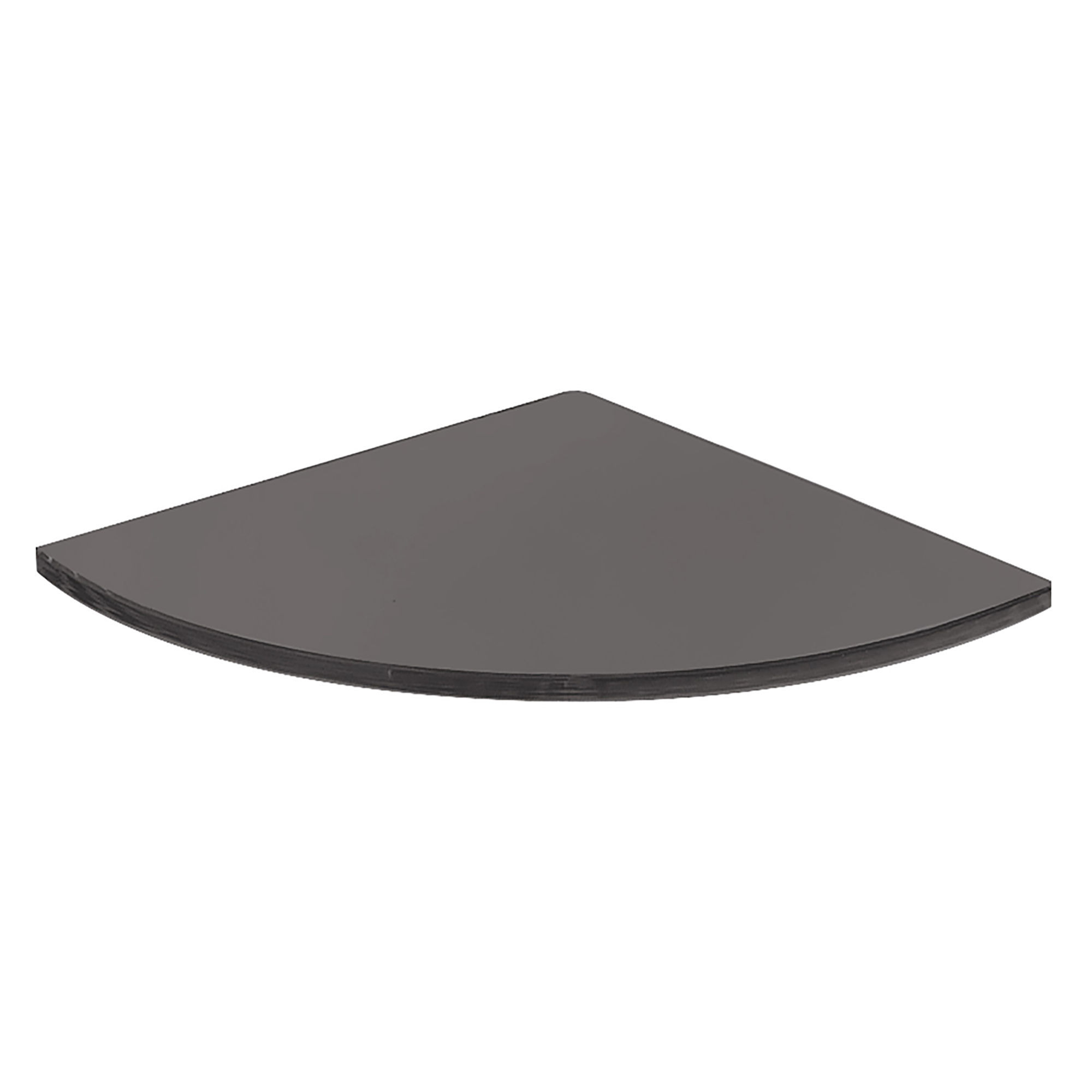 Origins Living Pier Glass Corner Shelf Black 250mm x 250mm - B008714