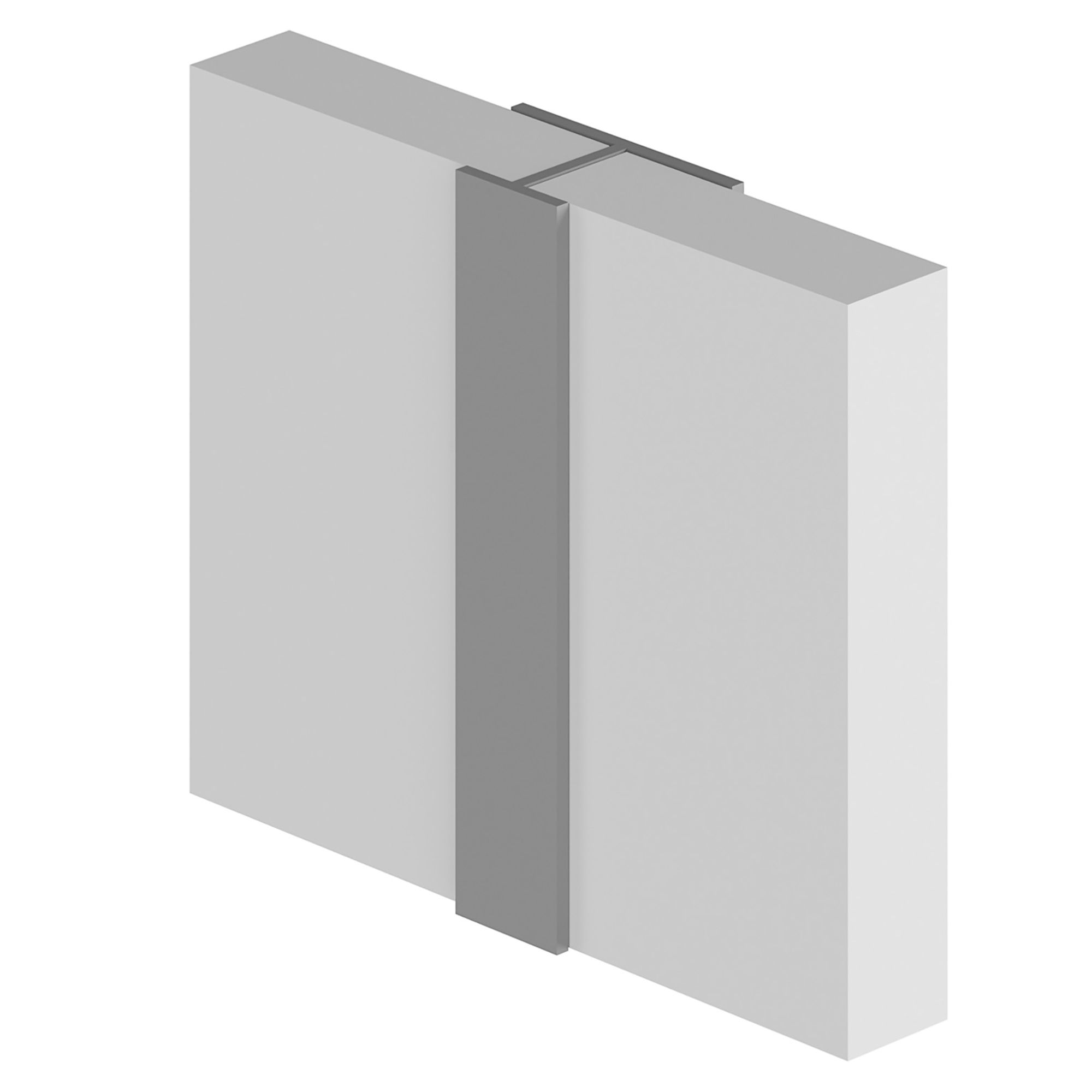 Multipanel Wall Panel Profile Mid Joint Type D White 11.5mm x 2450mm