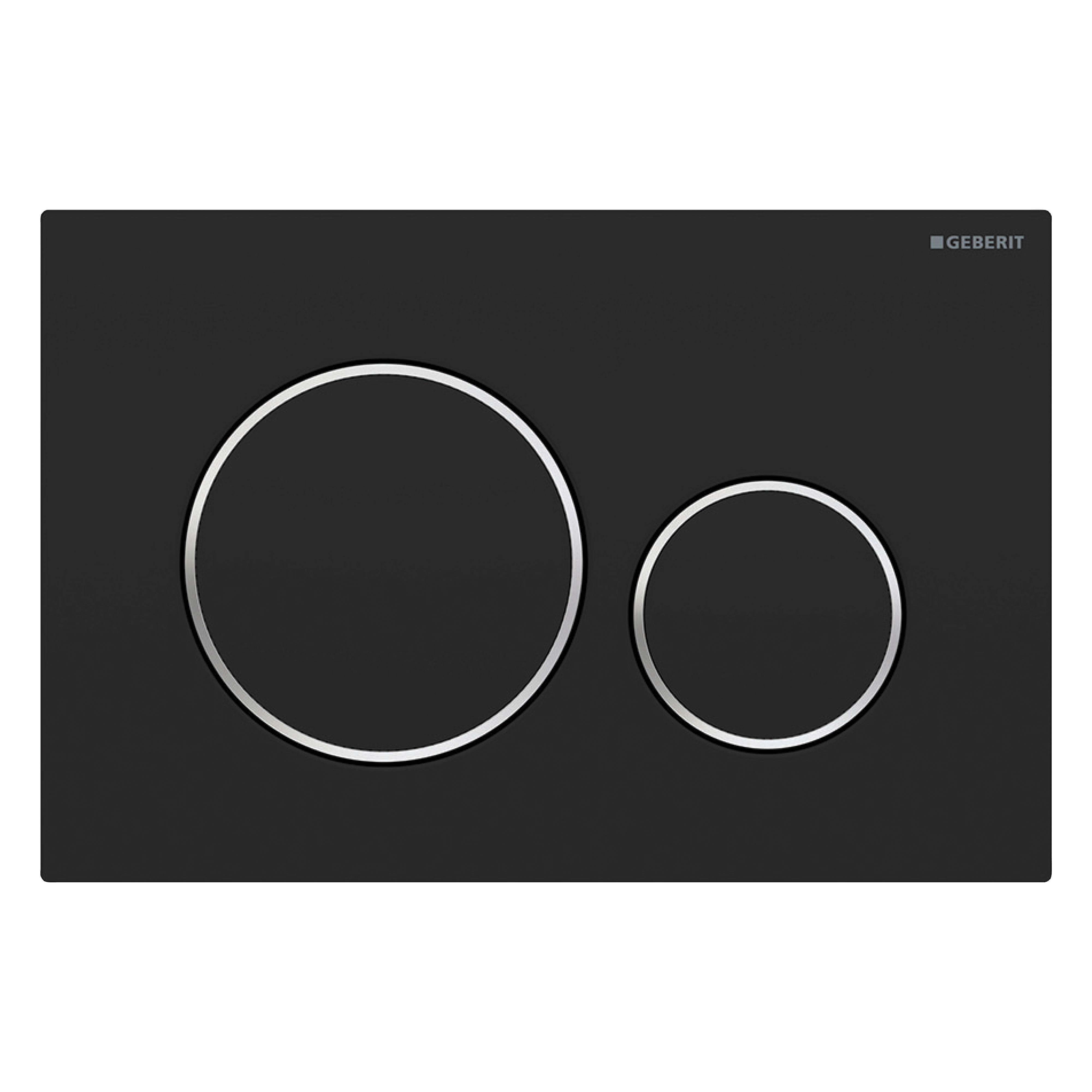 Geberit Sigma20 Dual Flush Plate Matt Black - 115.882.14.1