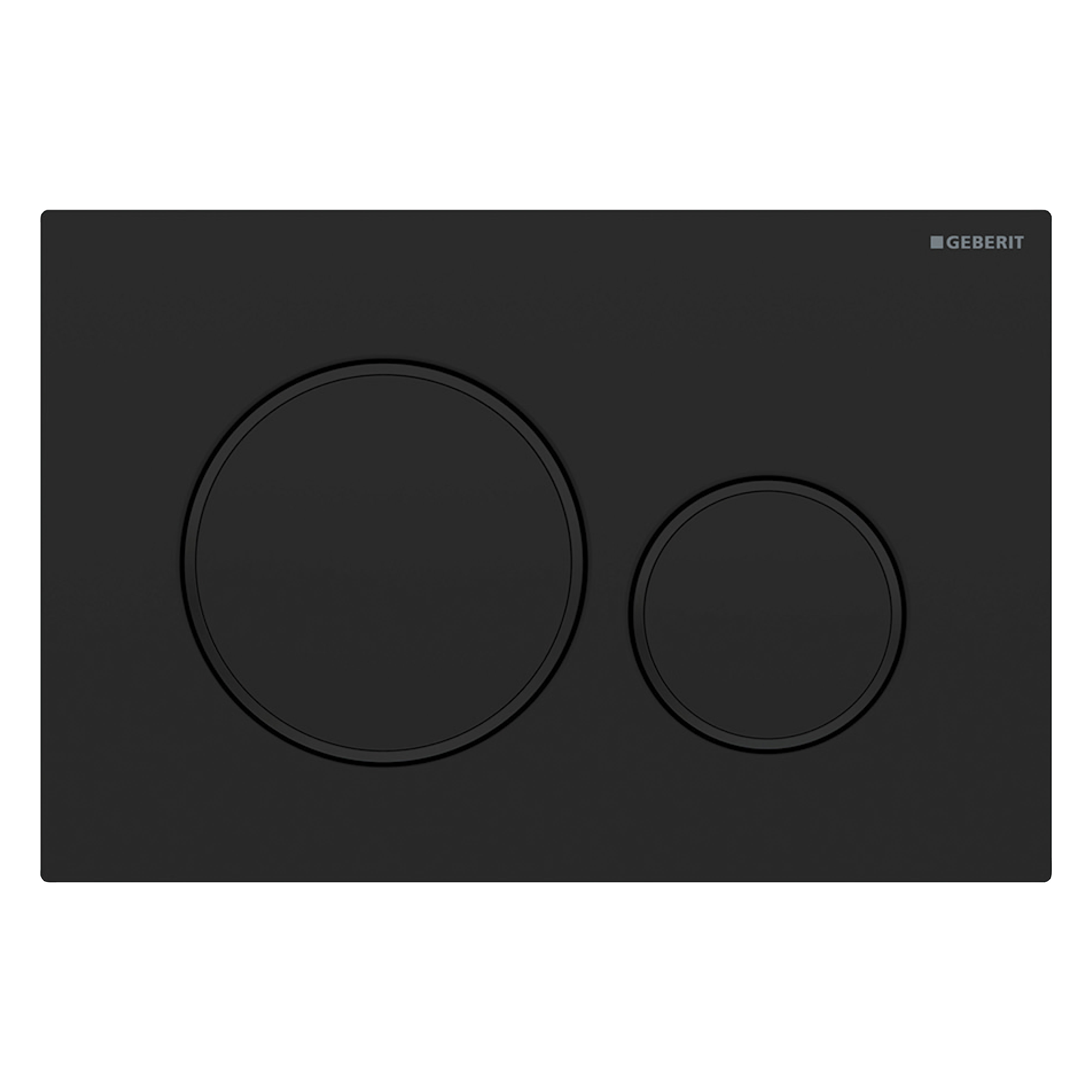 Geberit Sigma20 Dual Flush Plate Matt Black - 115.882.16.1