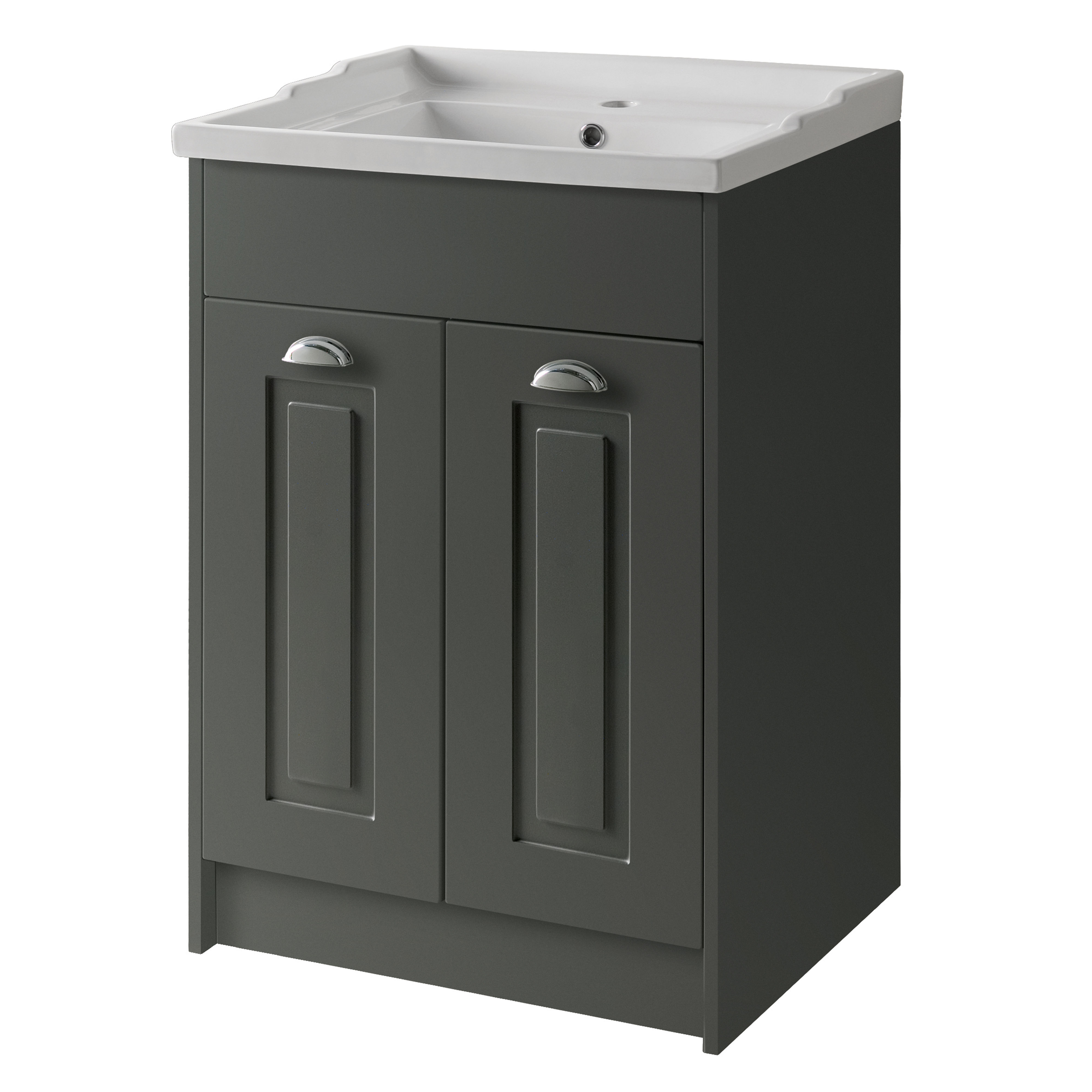 Kartell K-Vit Astley Traditional 1 Tap Hole Basin 600mm