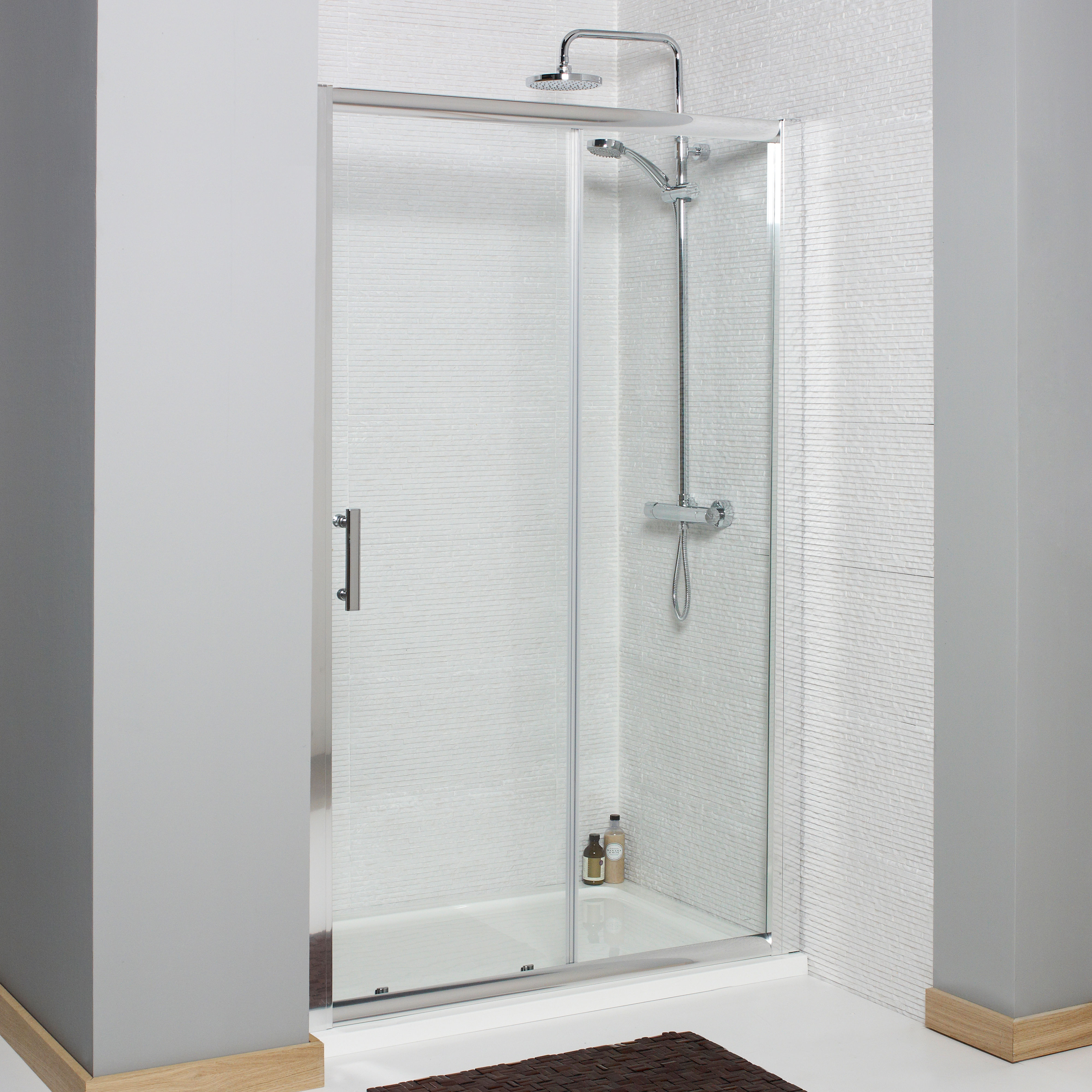 Kartell K-Vit KV6 Sliding Shower Door 1400mm x 1850mm