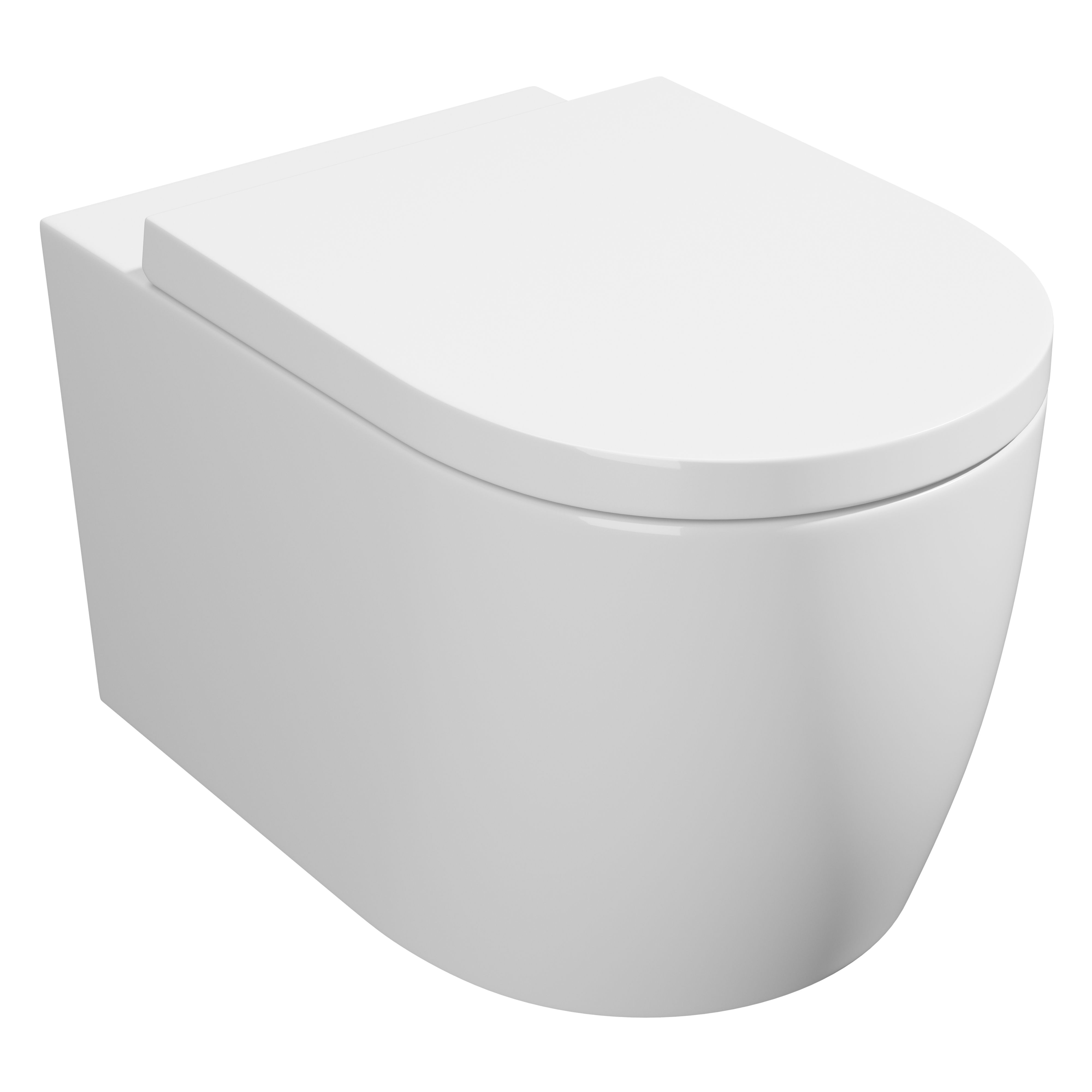 Kartell K-Vit Genoa Round Wall Hung Rimless Back to Wall Pan