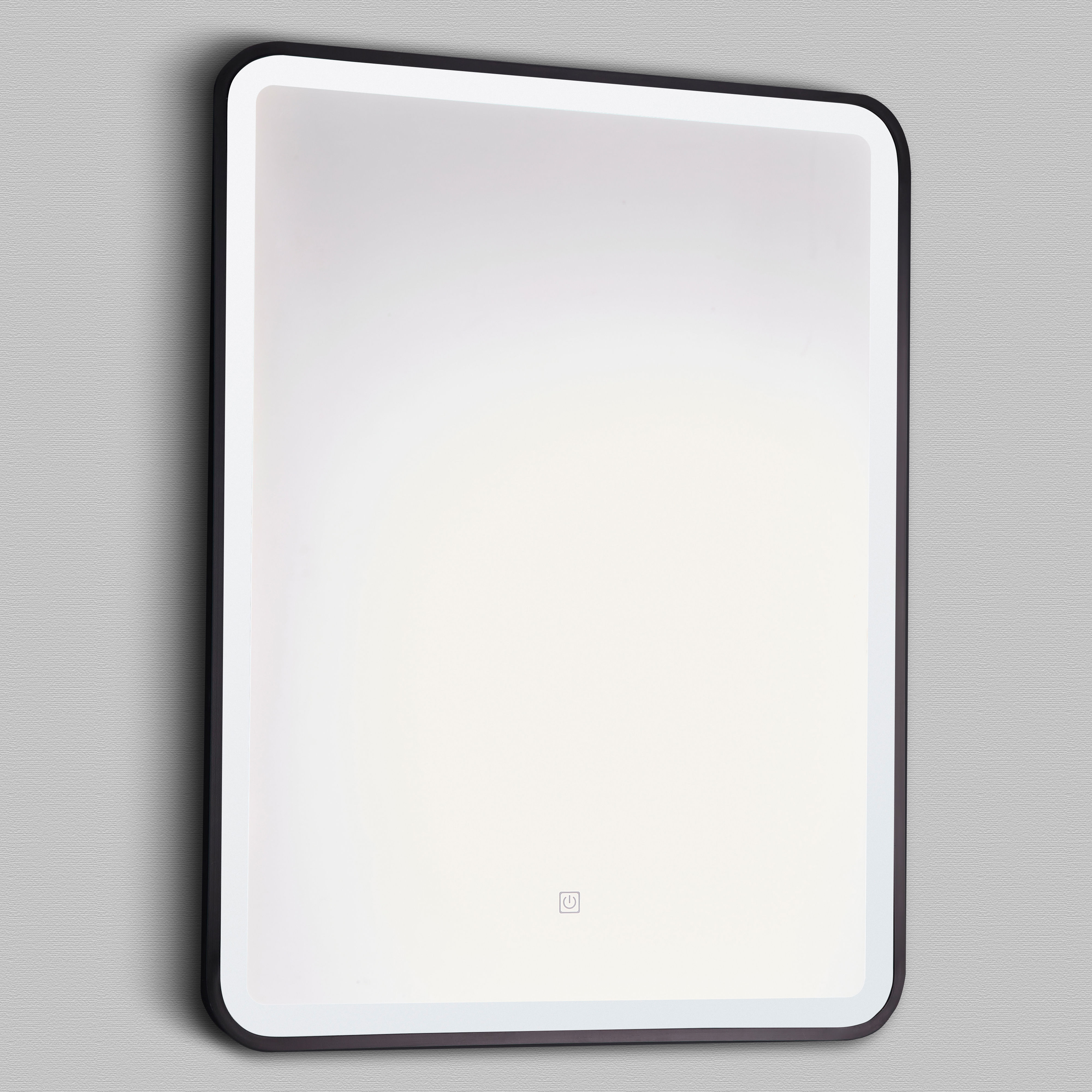 Kartell K-Vit Nero Square LED Mirror Black 600mm x 800mm - NE6080