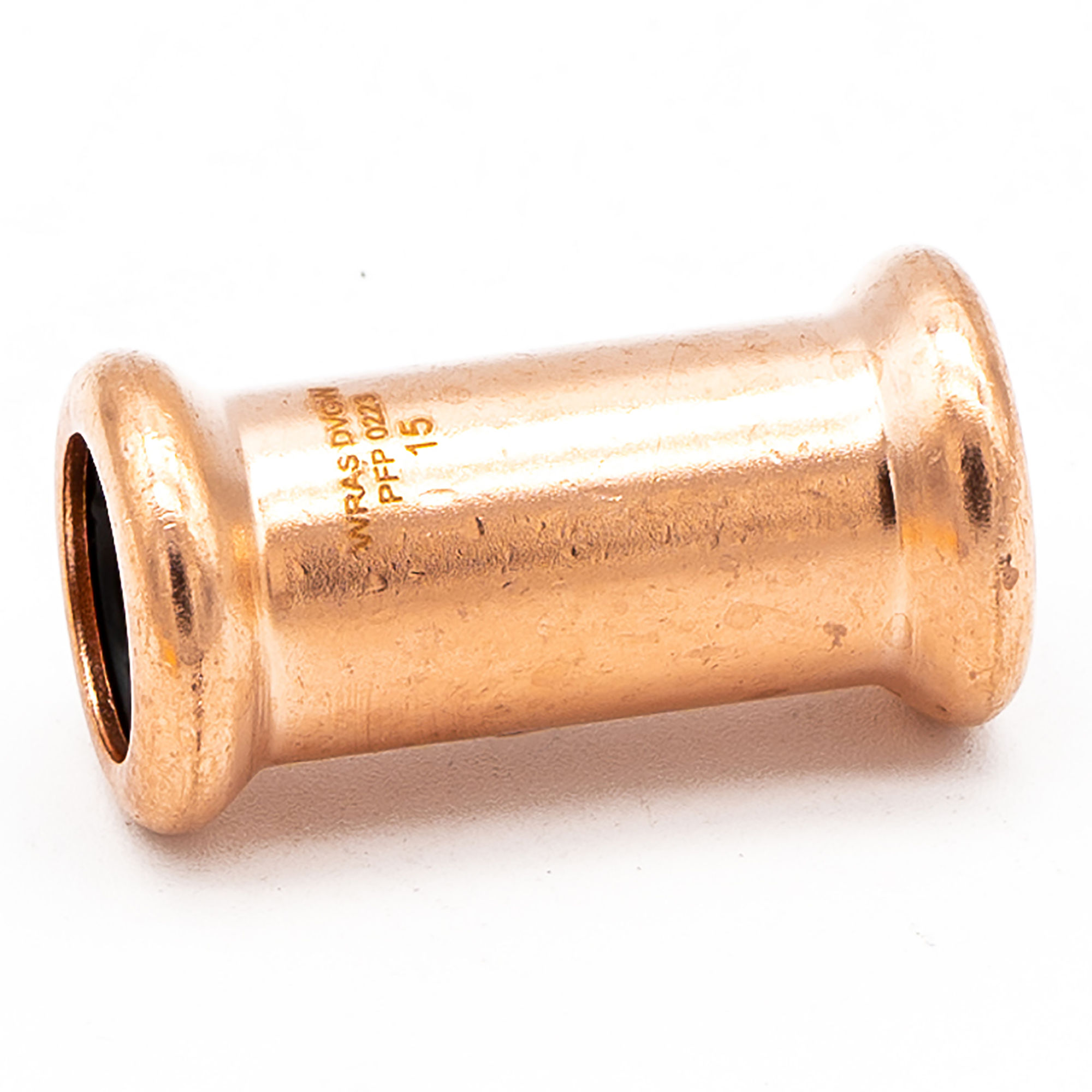 Copper Press Fit Slip Coupler 15mm