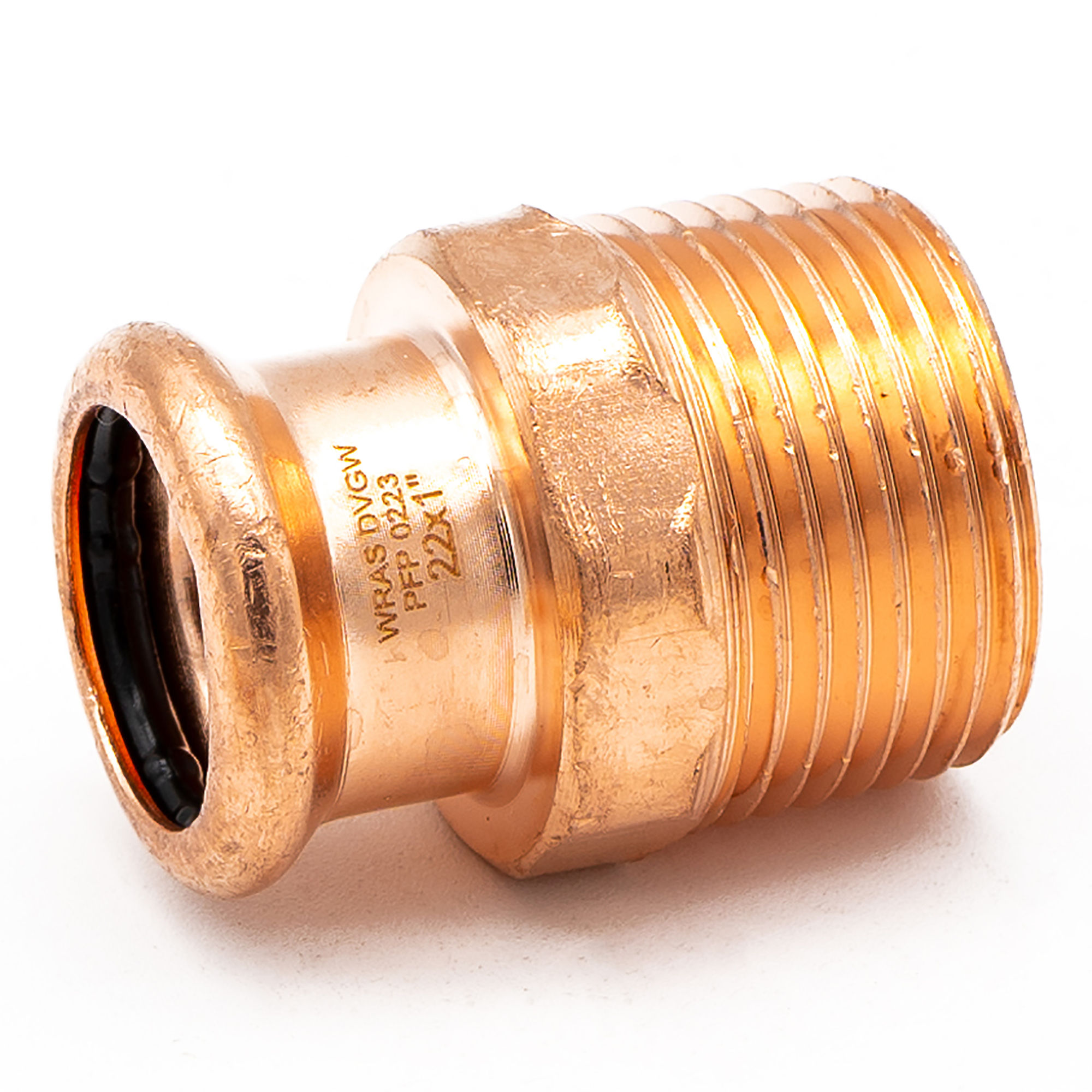 Copper Press Fit Cu x Male Iron Coupler 22mm x 1"