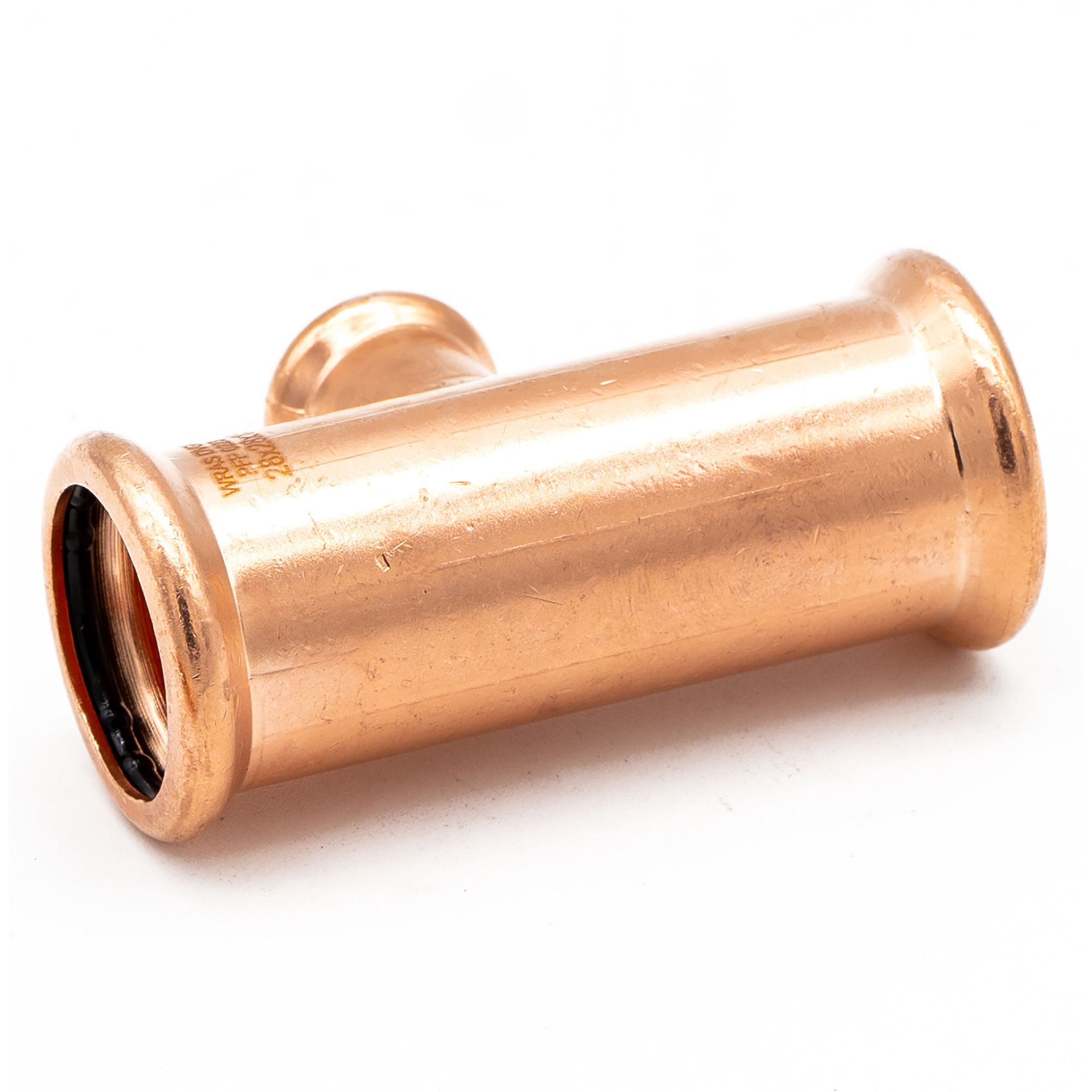 Copper Press Fit Reducing Branch Tee 28mm x 28mm x 15mm