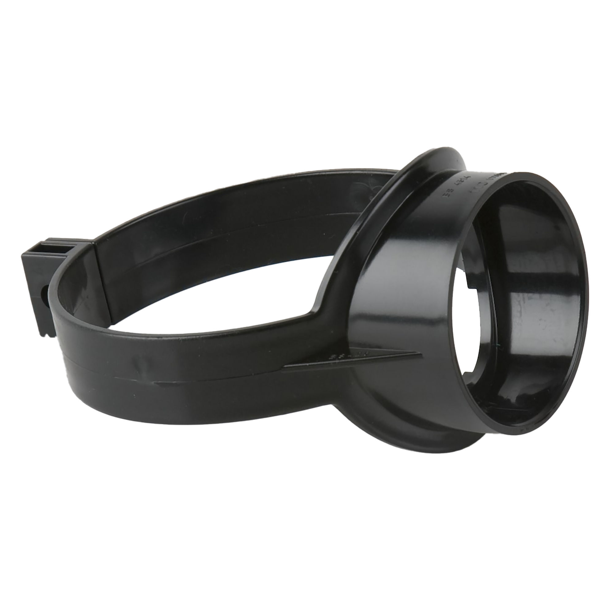 Push-Fit/Solvent Weld Strap On Soil Boss Black 110mm x 50mm