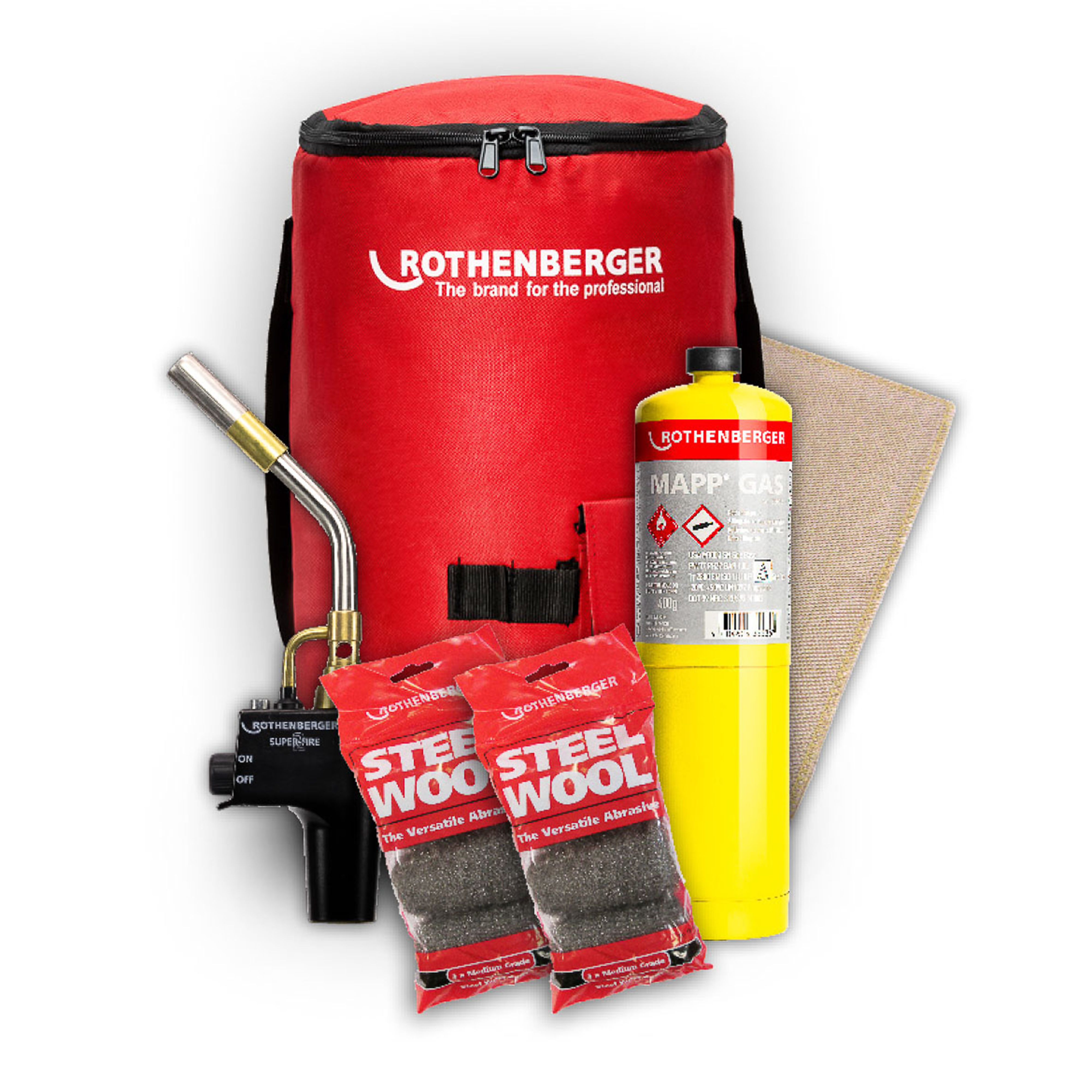 Rothenberger Hot Bag Set 2 (Hot Bag, Superfire 2 Torch, MAPP Gas ...