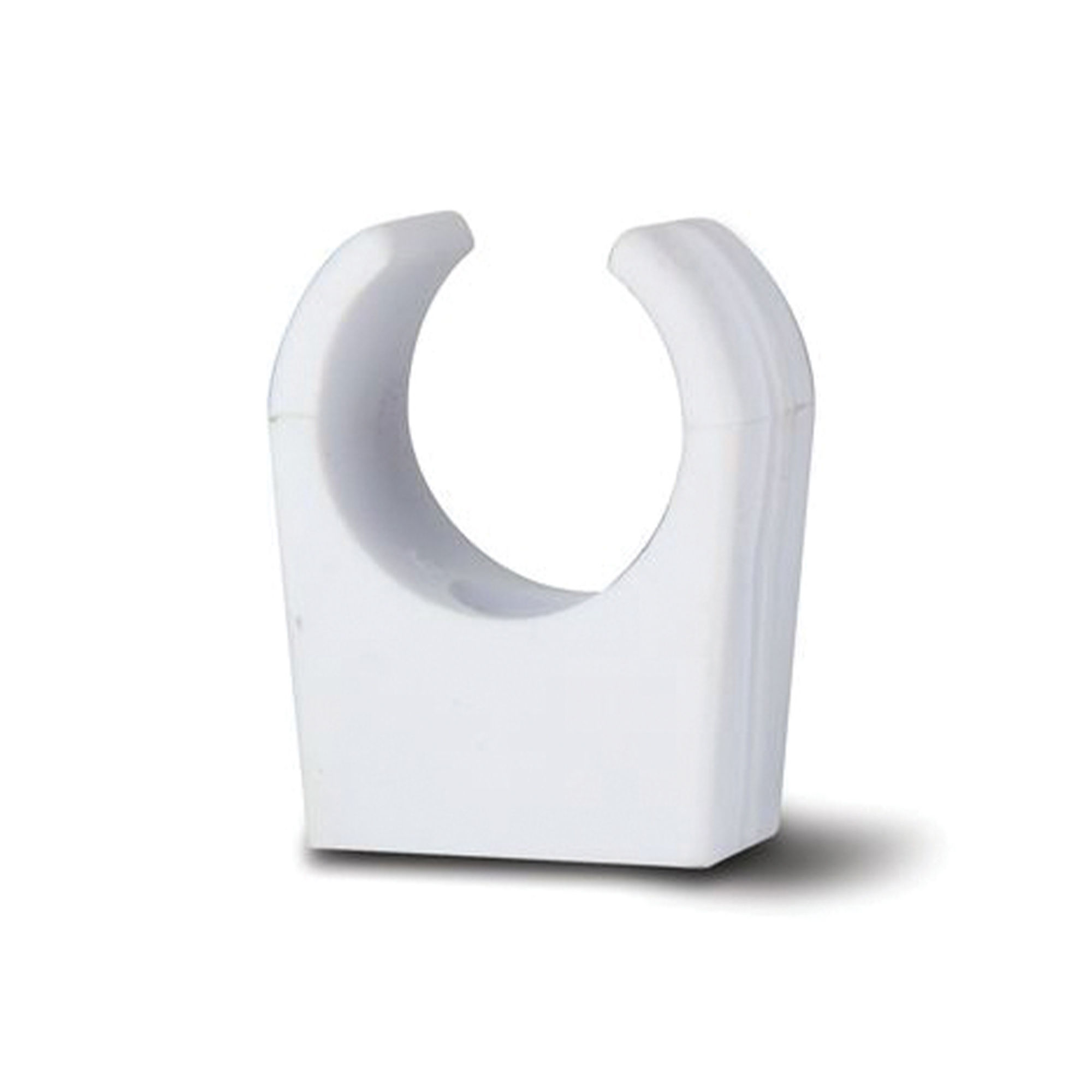 Polypipe Solvent Weld Overflow Pipe Clip White 21.5mm - VS53