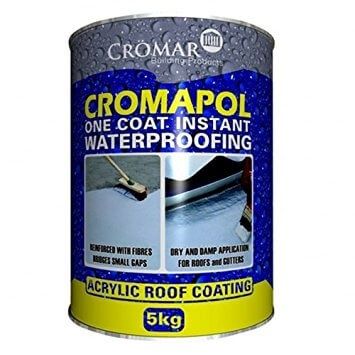 Cromar Cromapol Acrylic Roof Coating Black 2.5kg