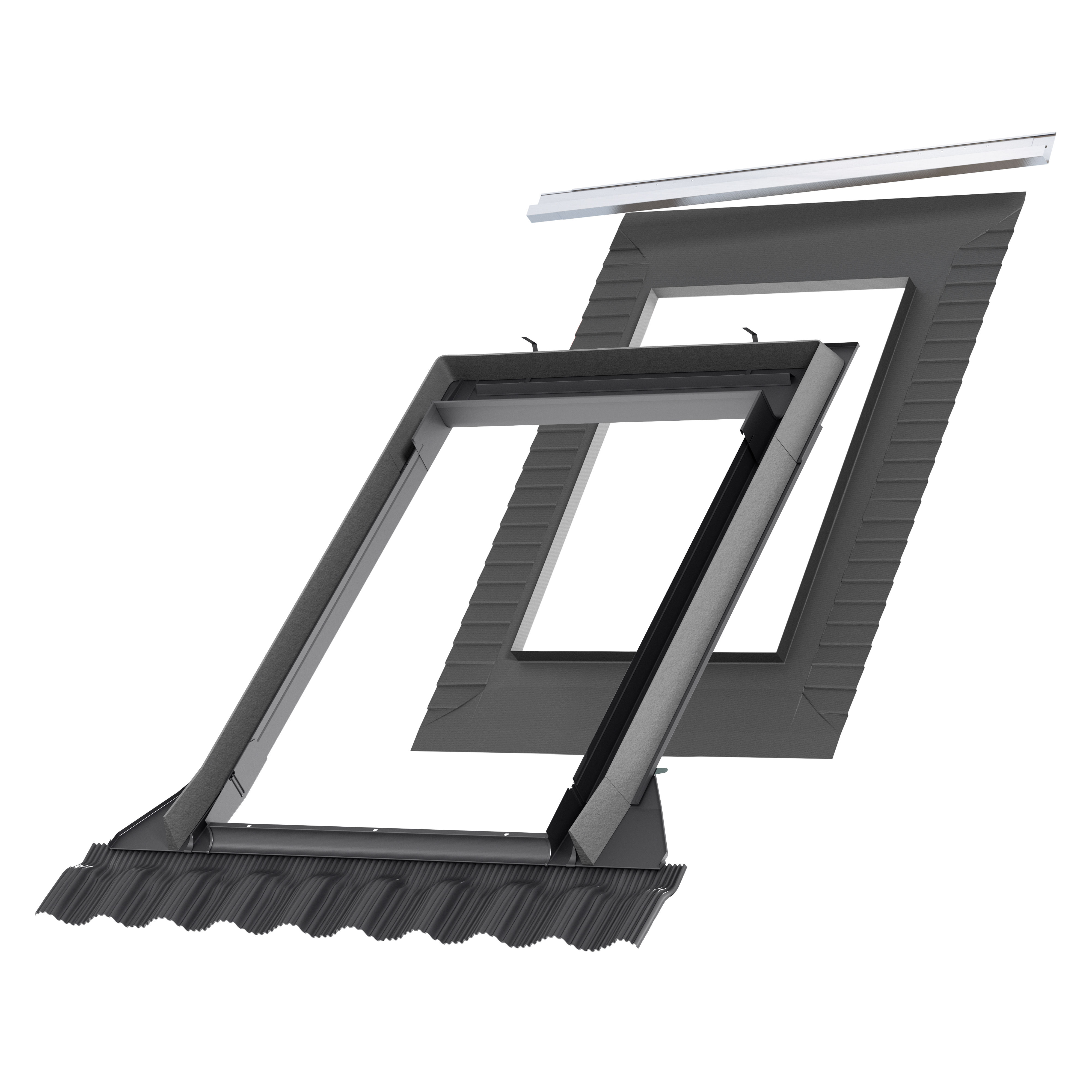 VELUX Single Tile Flashing with Underfelt Collar BFX - EDW 1000