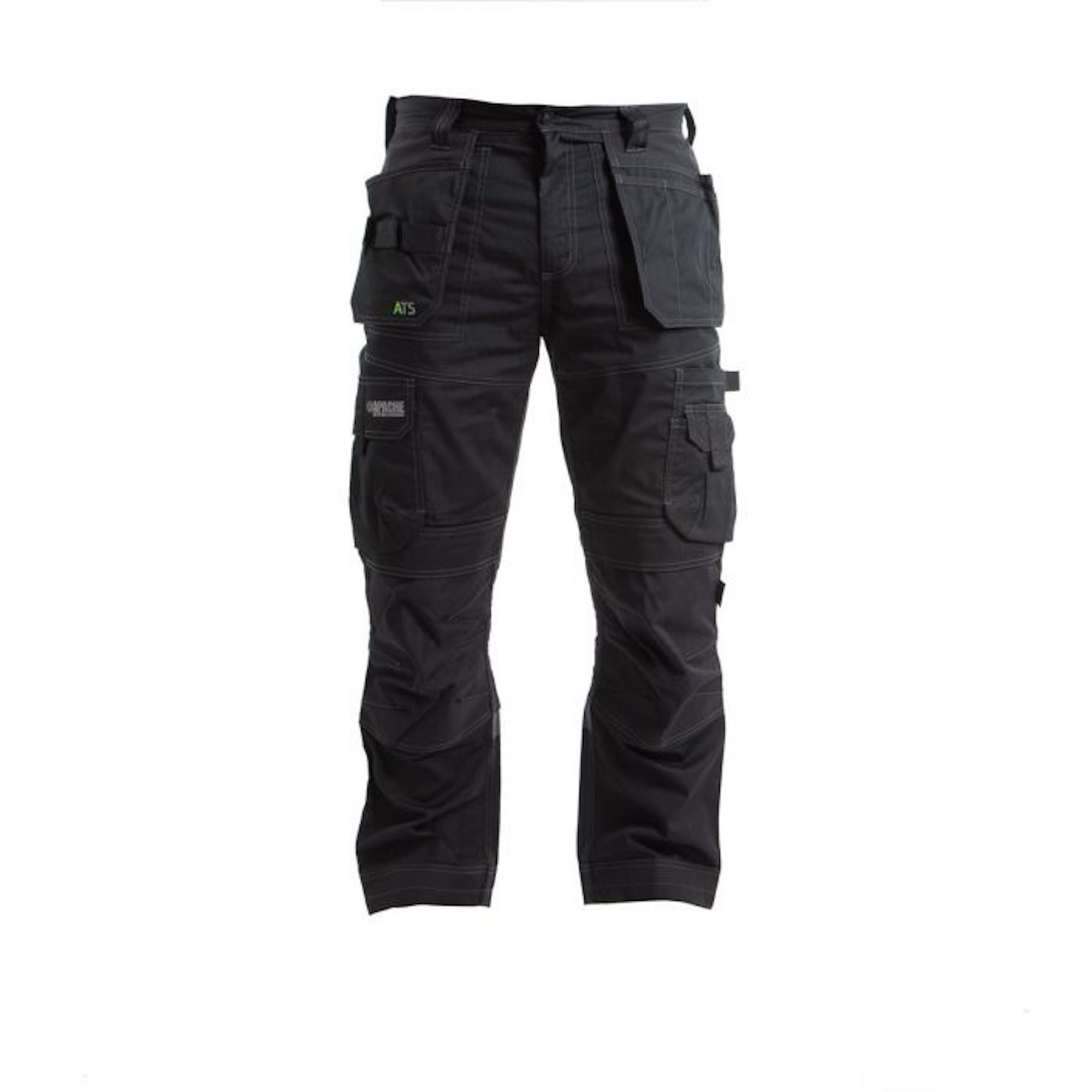 Apache Cavendish Ripstop Stretch Holster Pocket Work Trousers - Black