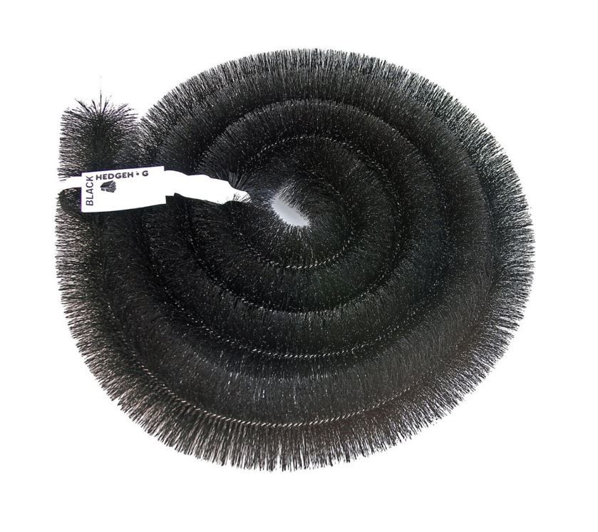 Hedgehog Black Gutter Brush 100mm x 4m