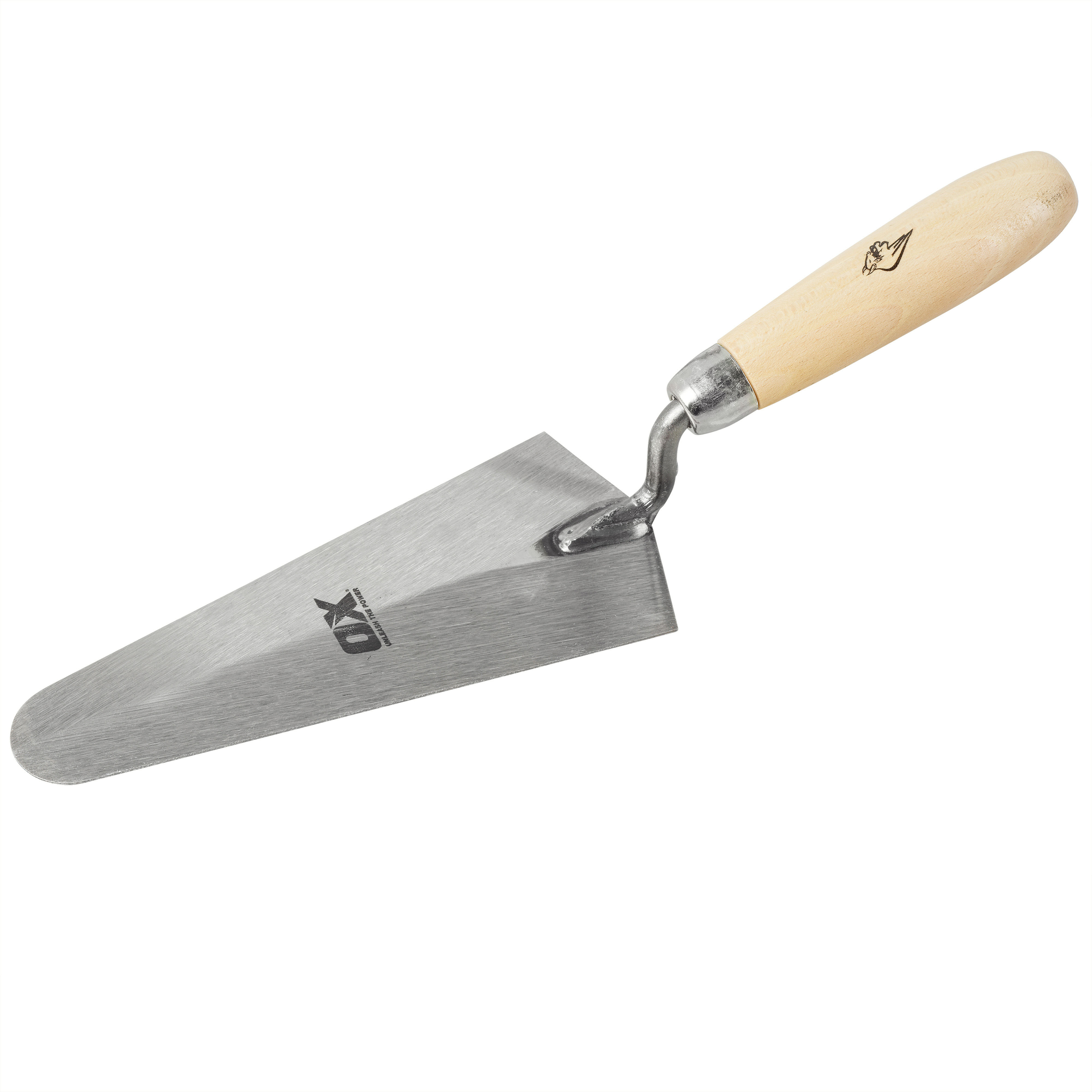 OX Trade Gauging Trowel with Wooden Handle 7 180mm OX T017718