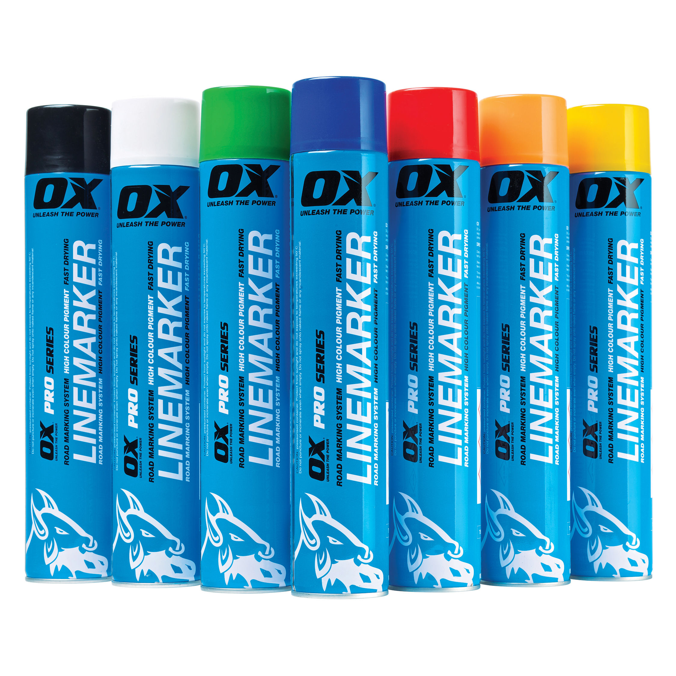 OX Permanent Line Marker Spray Red 750ml