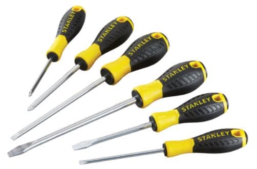 Stanley Essential Large Tip Screwdriver Set 6 Piece STA060209